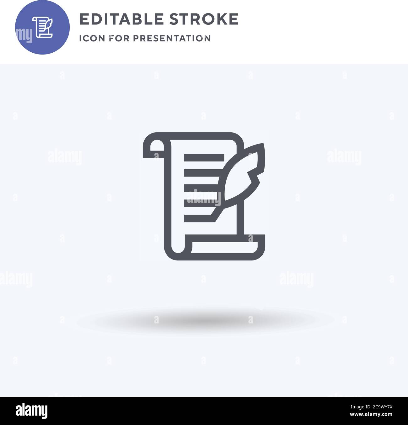 Papyrus icon vector, filled flat sign, solid pictogram isolated on ...