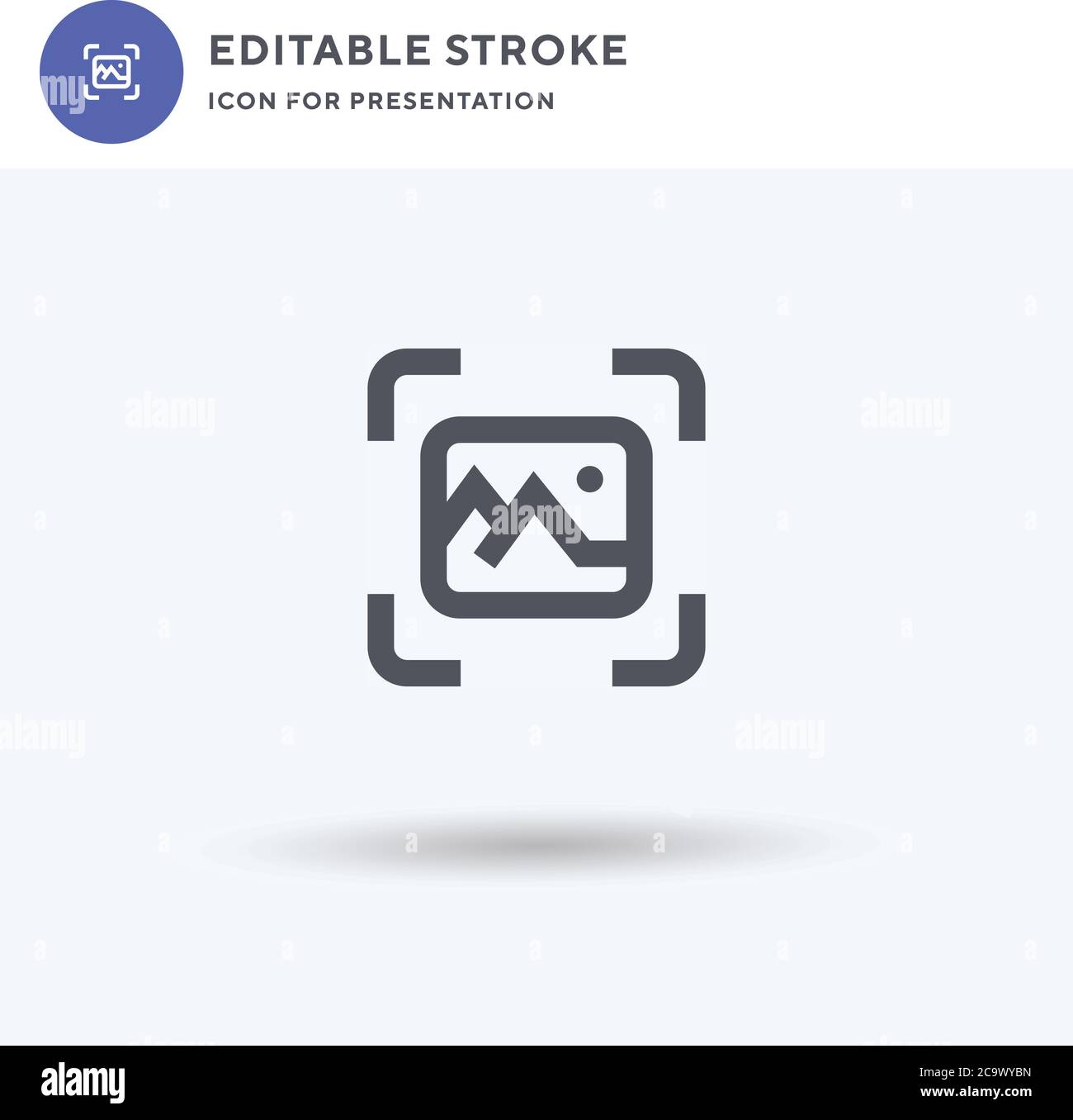 Focus icon vector, filled flat sign, solid pictogram isolated on white ...