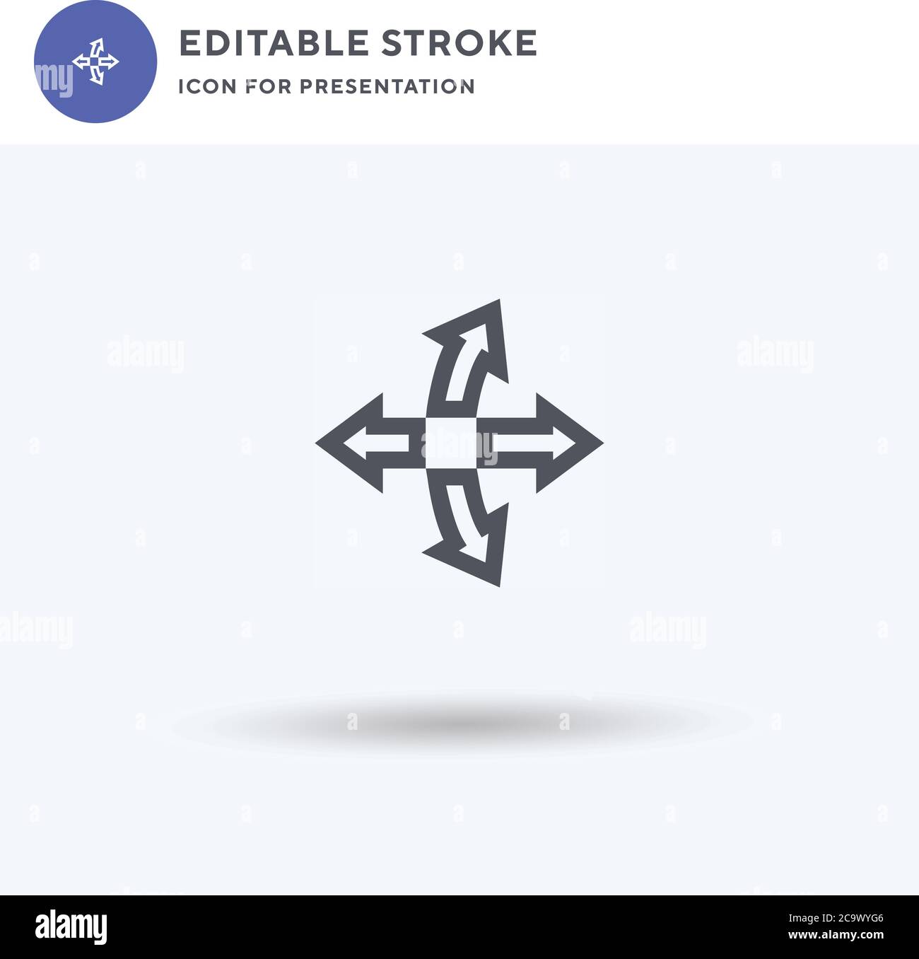 Way icon vector, filled flat sign, solid pictogram isolated on white ...