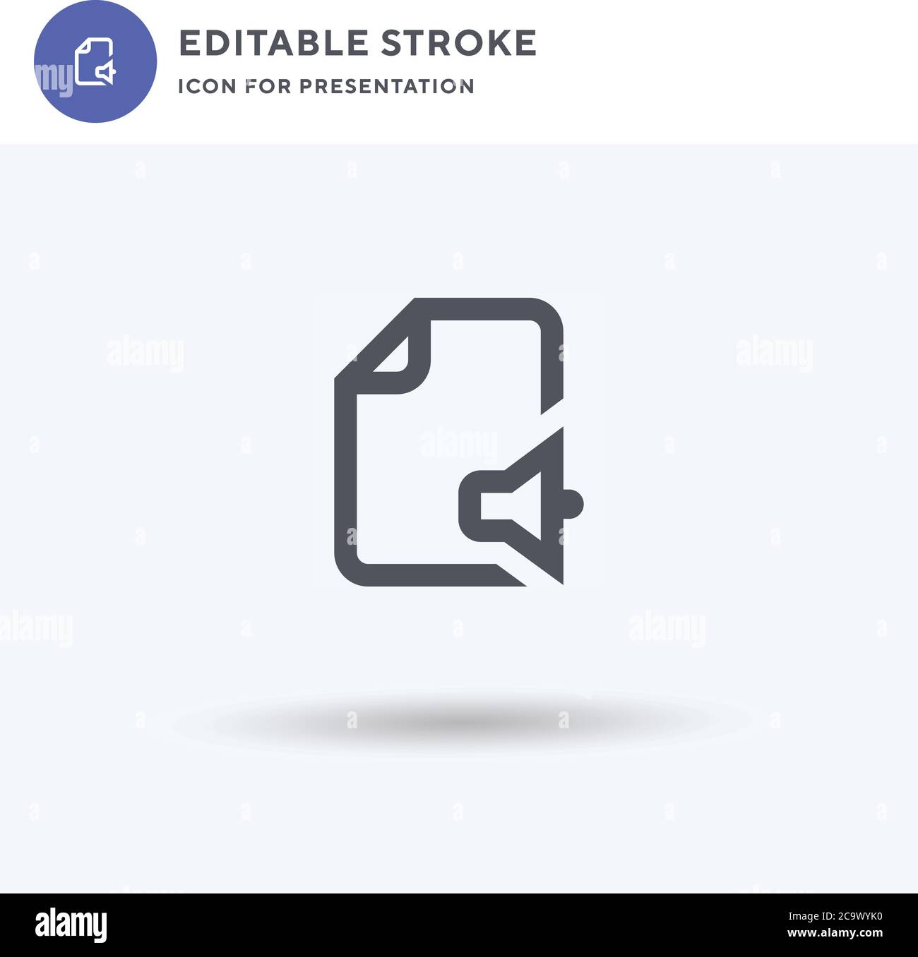 Audio File icon vector, filled flat sign, solid pictogram isolated on ...