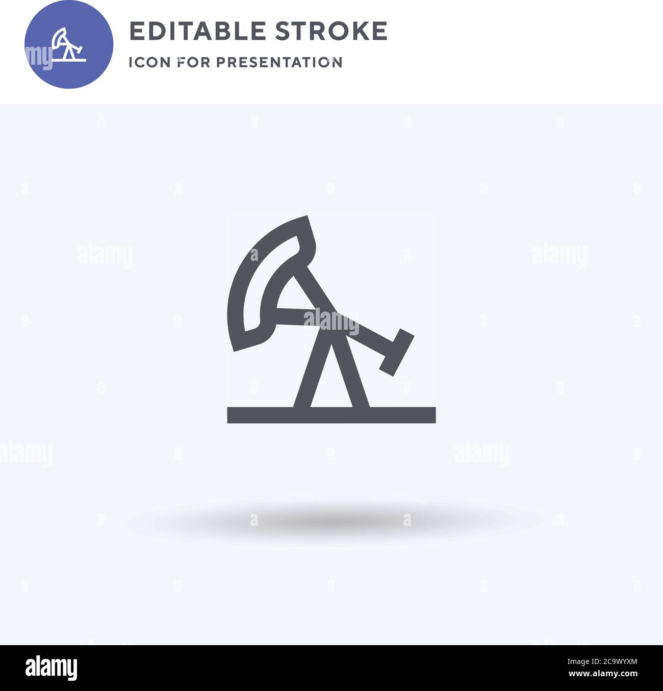 Pendulum Ride icon vector, filled flat sign, solid pictogram isolated ...