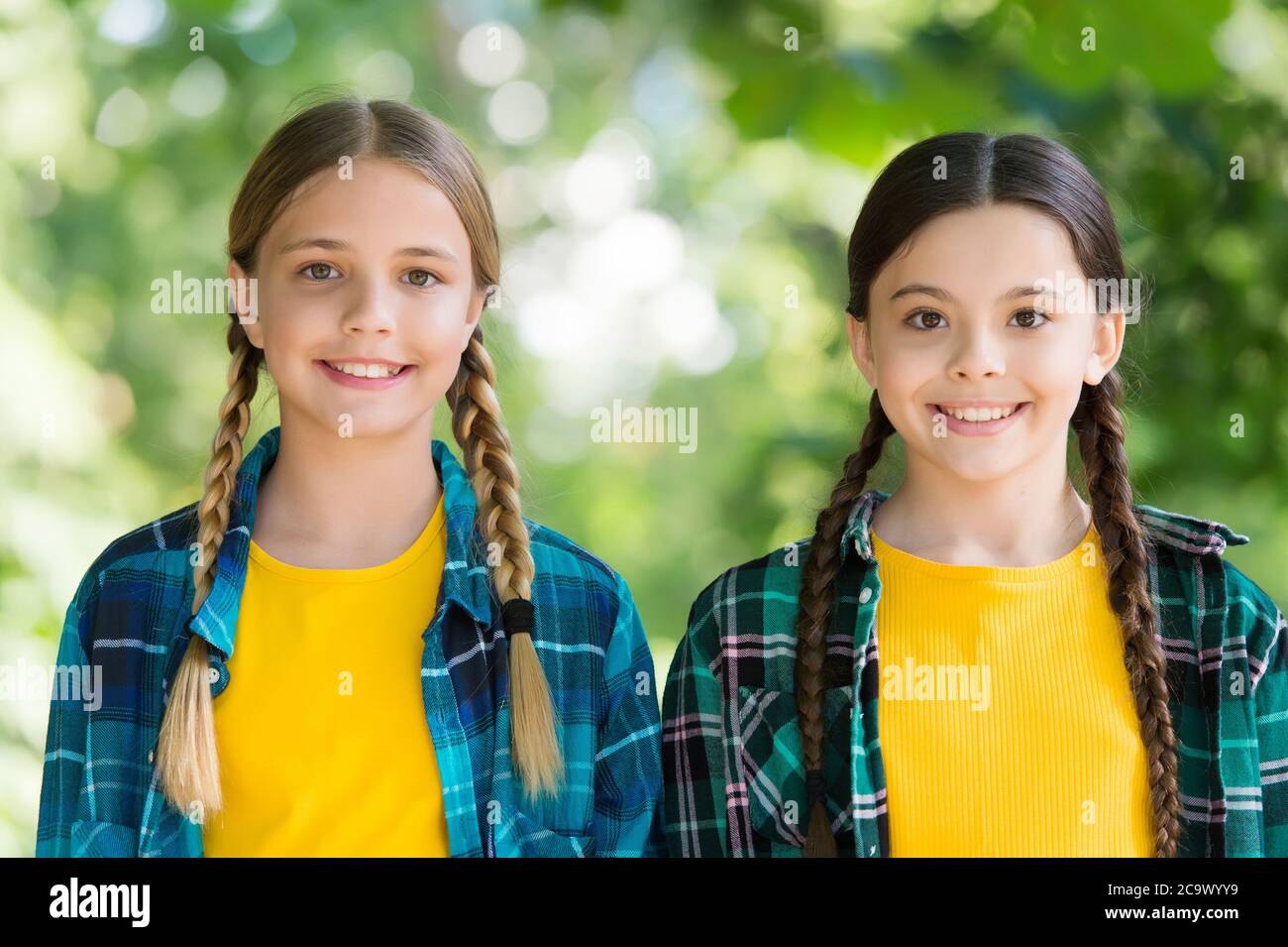 smiling kids. happy childrens day. spend time and have fun together ...