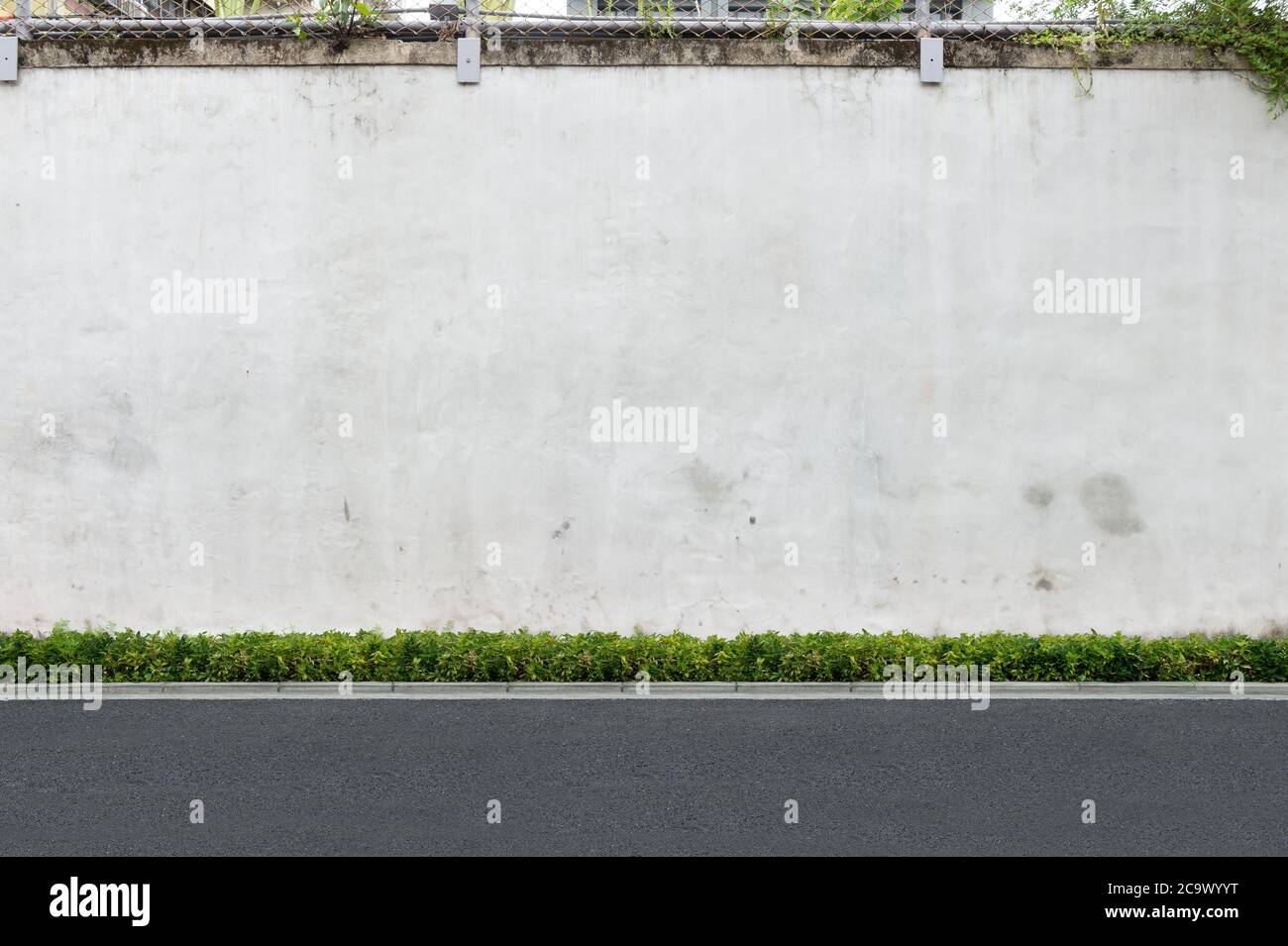 street wall background ,Industrial background, empty grunge urban street with warehouse brick ...