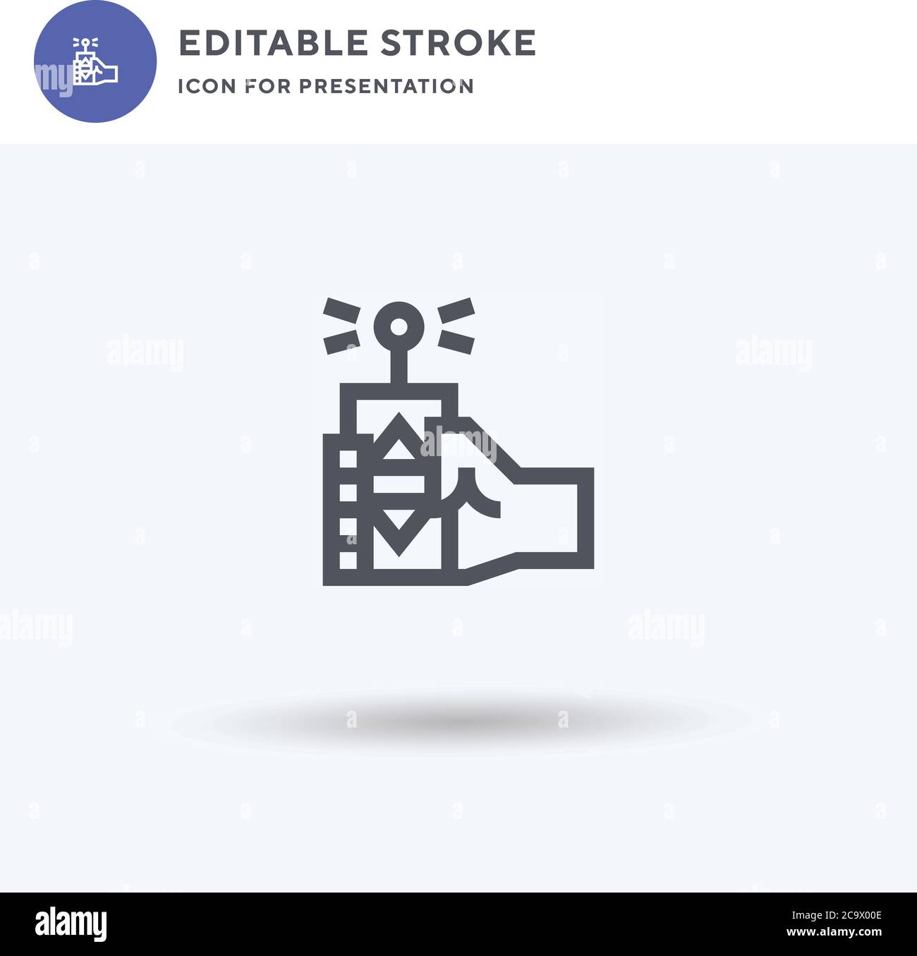 Control icon vector, filled flat sign, solid pictogram isolated on ...