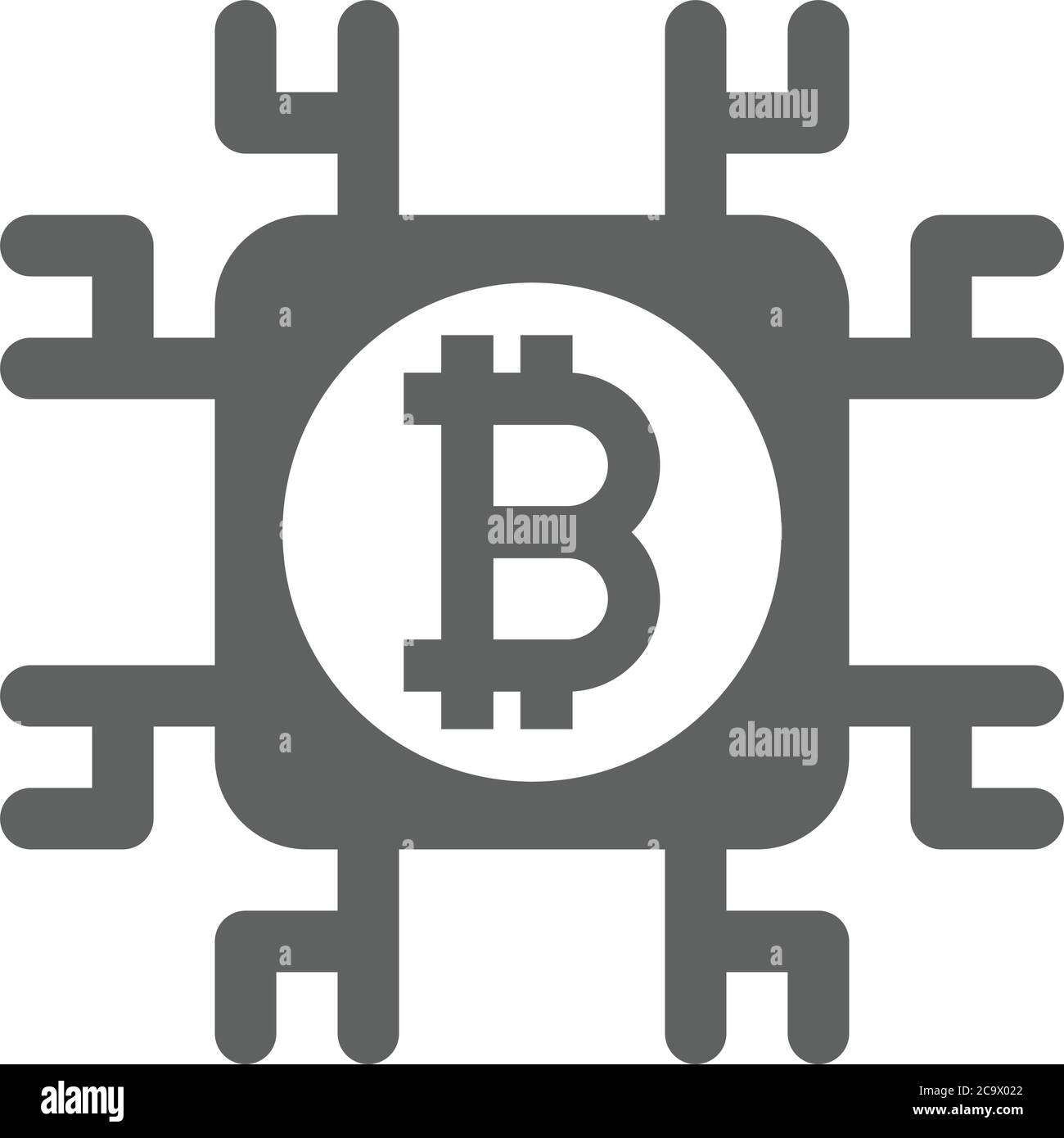 Block chain in circle Stock Vector Images - Alamy