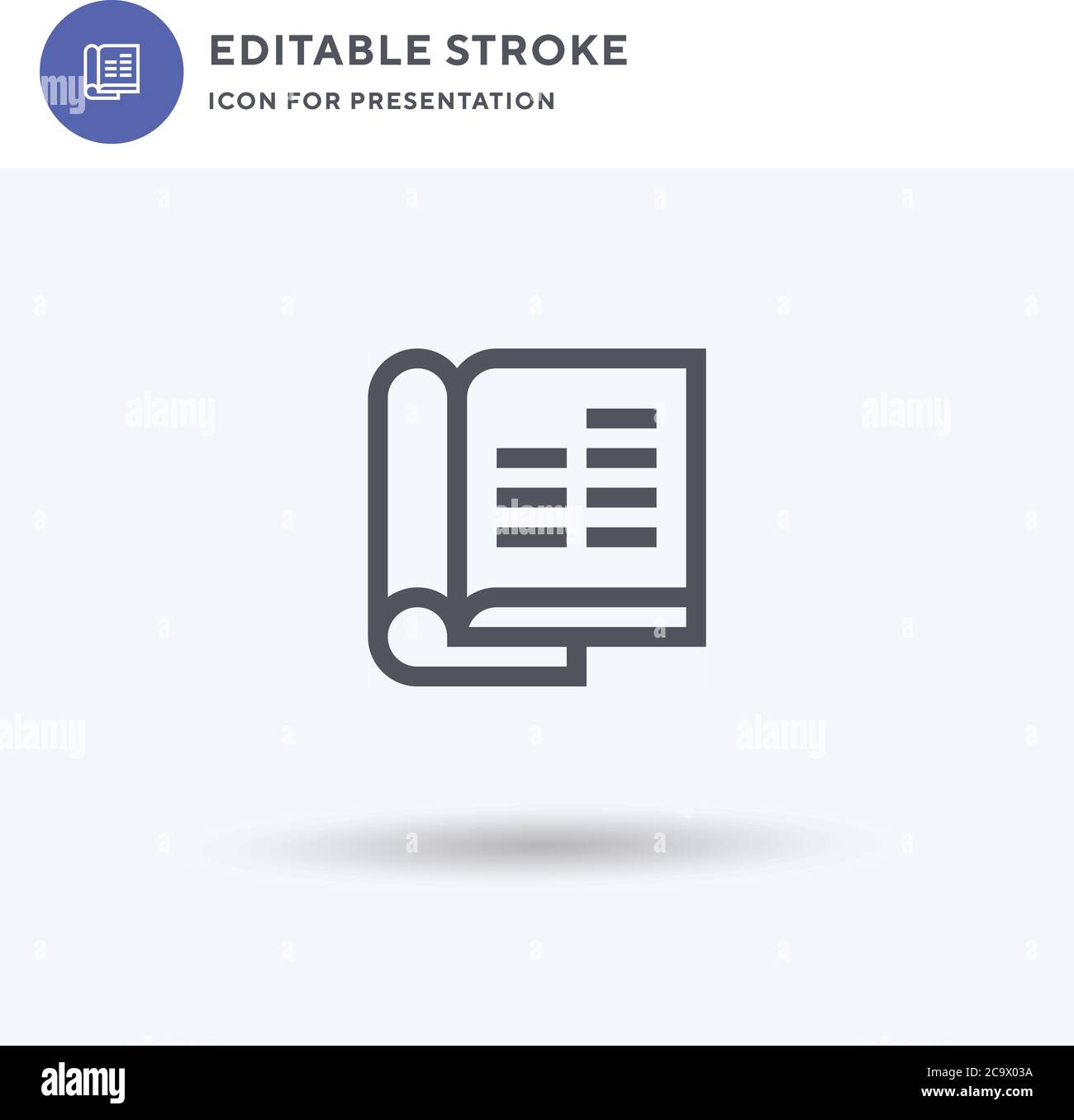 Magazine icon vector, filled flat sign, solid pictogram isolated on ...