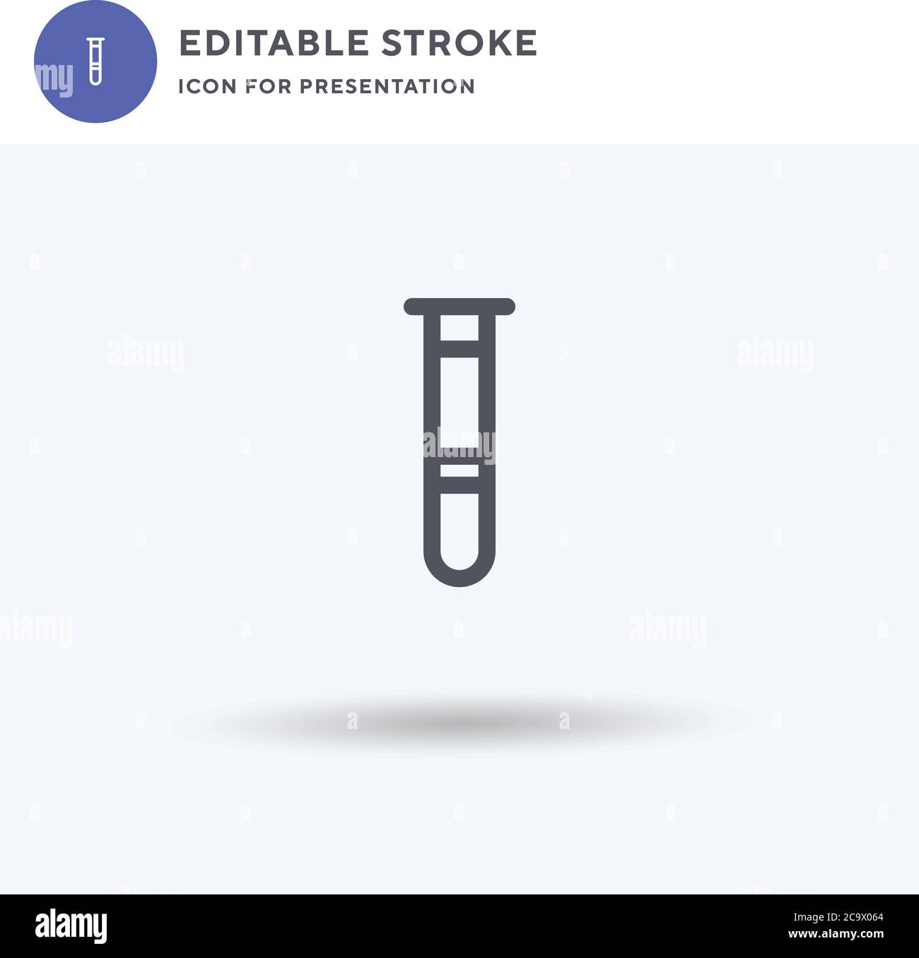 Tube icon vector, filled flat sign, solid pictogram isolated on white ...