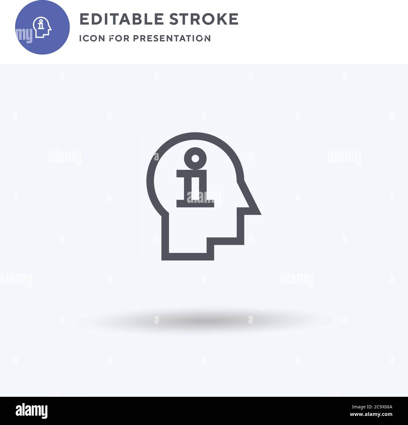 Knowledge icon vector, filled flat sign, solid pictogram isolated on ...