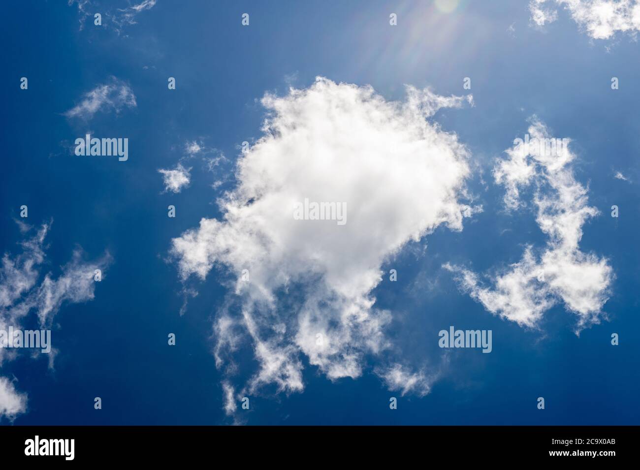 Cloud Shapes on Blue Sky, Abstract Cloud shapes with beautiful blue sky ...