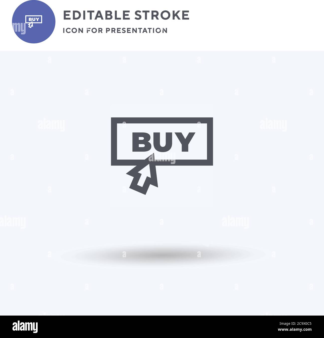 Buy icon vector, filled flat sign, solid pictogram isolated on white ...