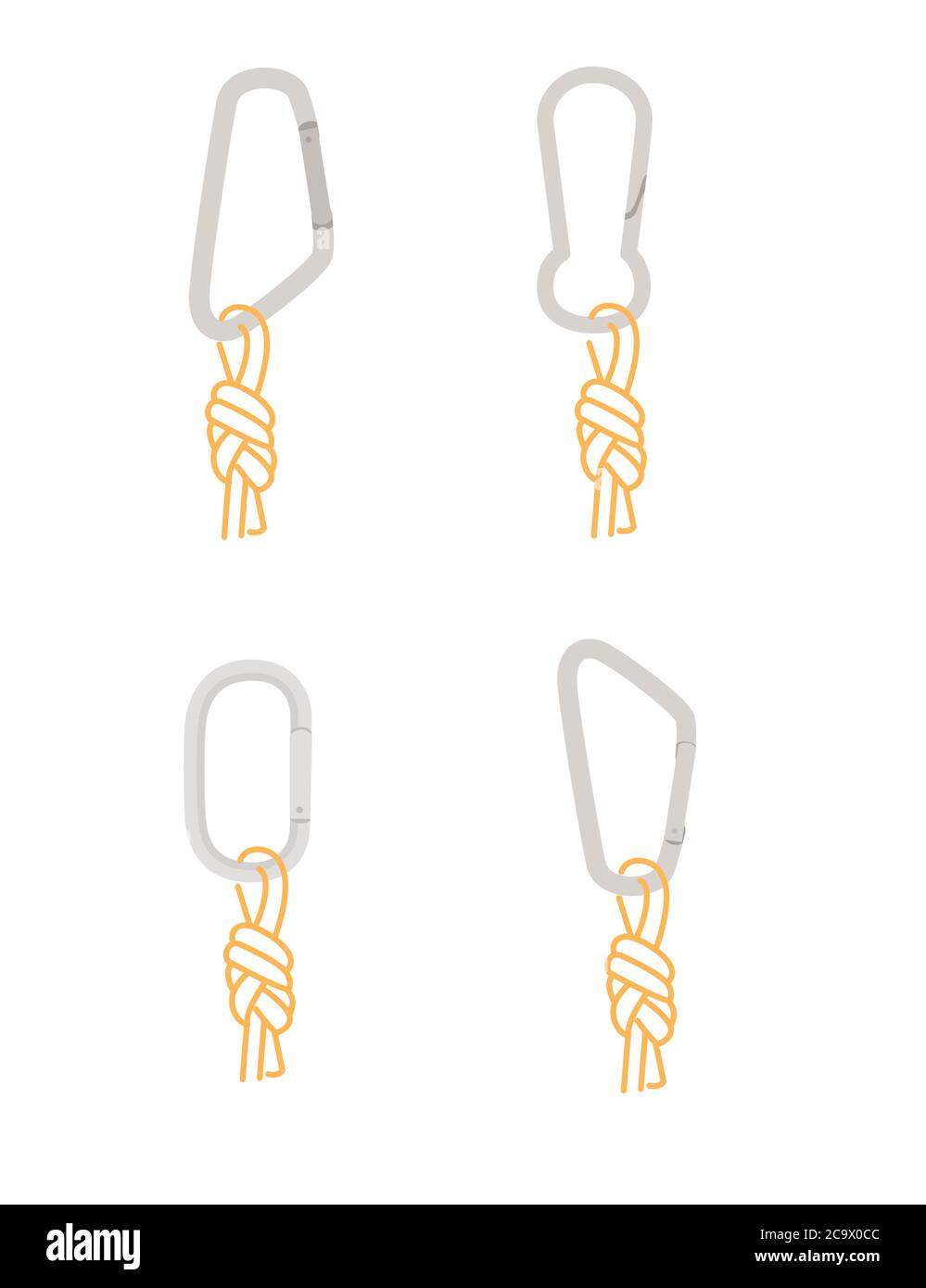 Simple tips how to use metal carabiner in tourism correct use flat ...