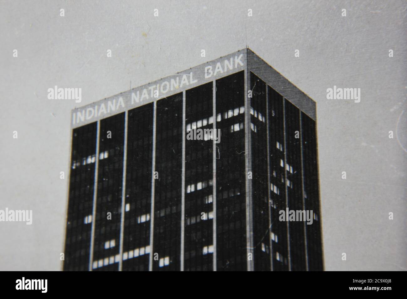 Fine 1970s vintage black and white photography of the Indiana National ...