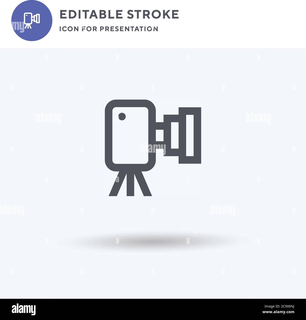 Old Camera icon vector, filled flat sign, solid pictogram isolated on ...