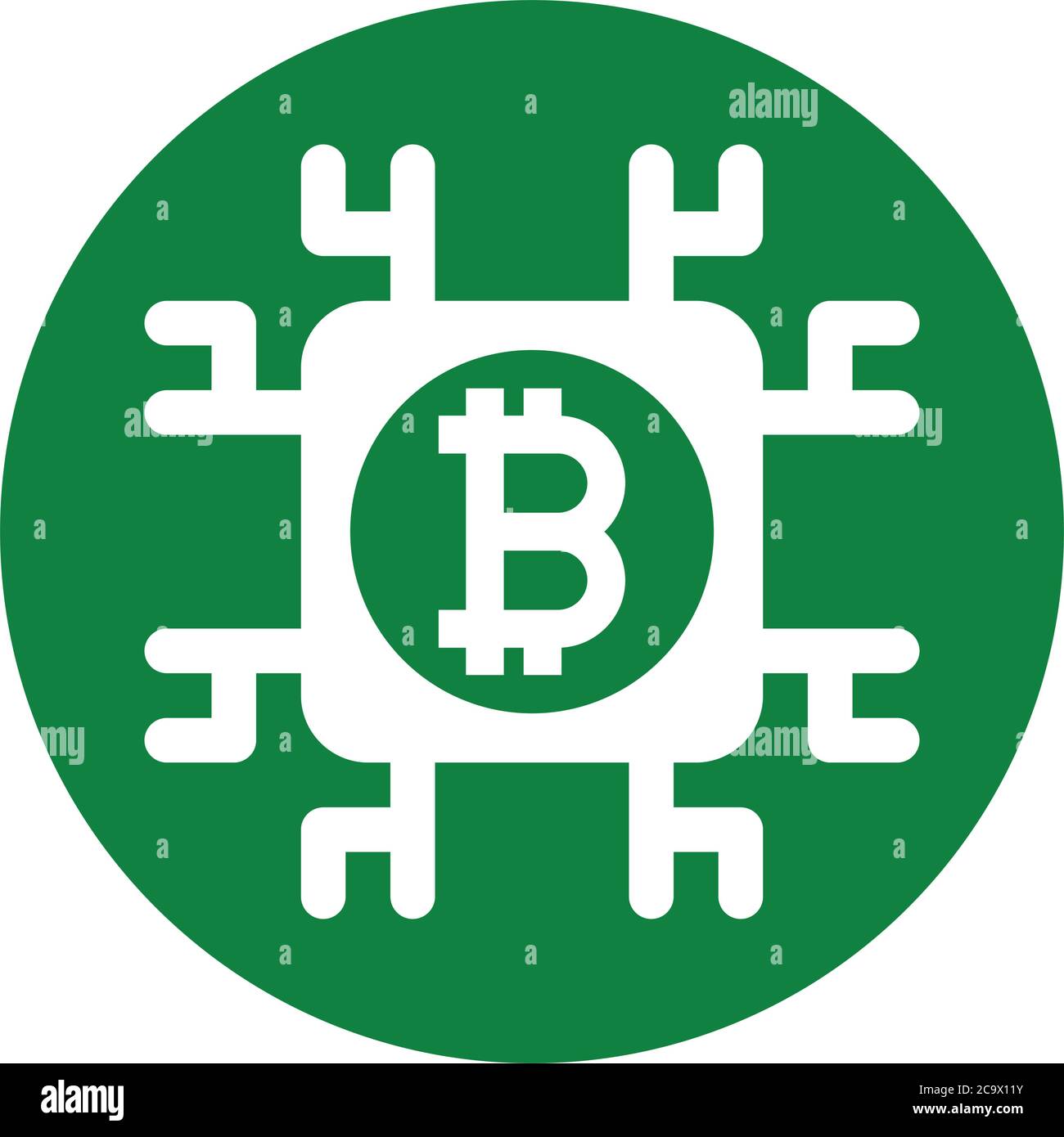 Bitcoin, block chain icon. Creative element design in designing and ...
