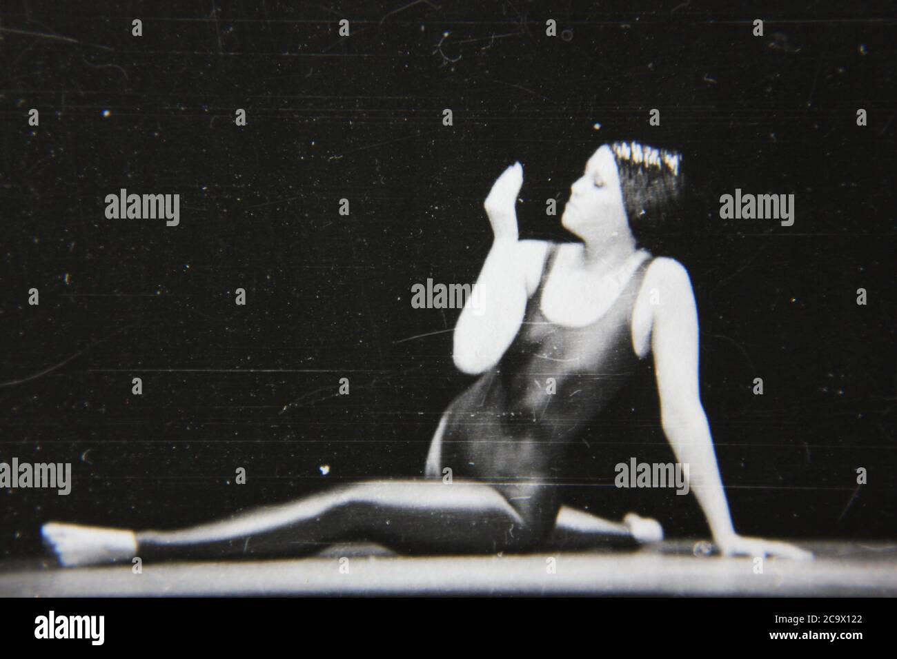 Fine 70s vintage black and white lifestyle photography of a dancer ...