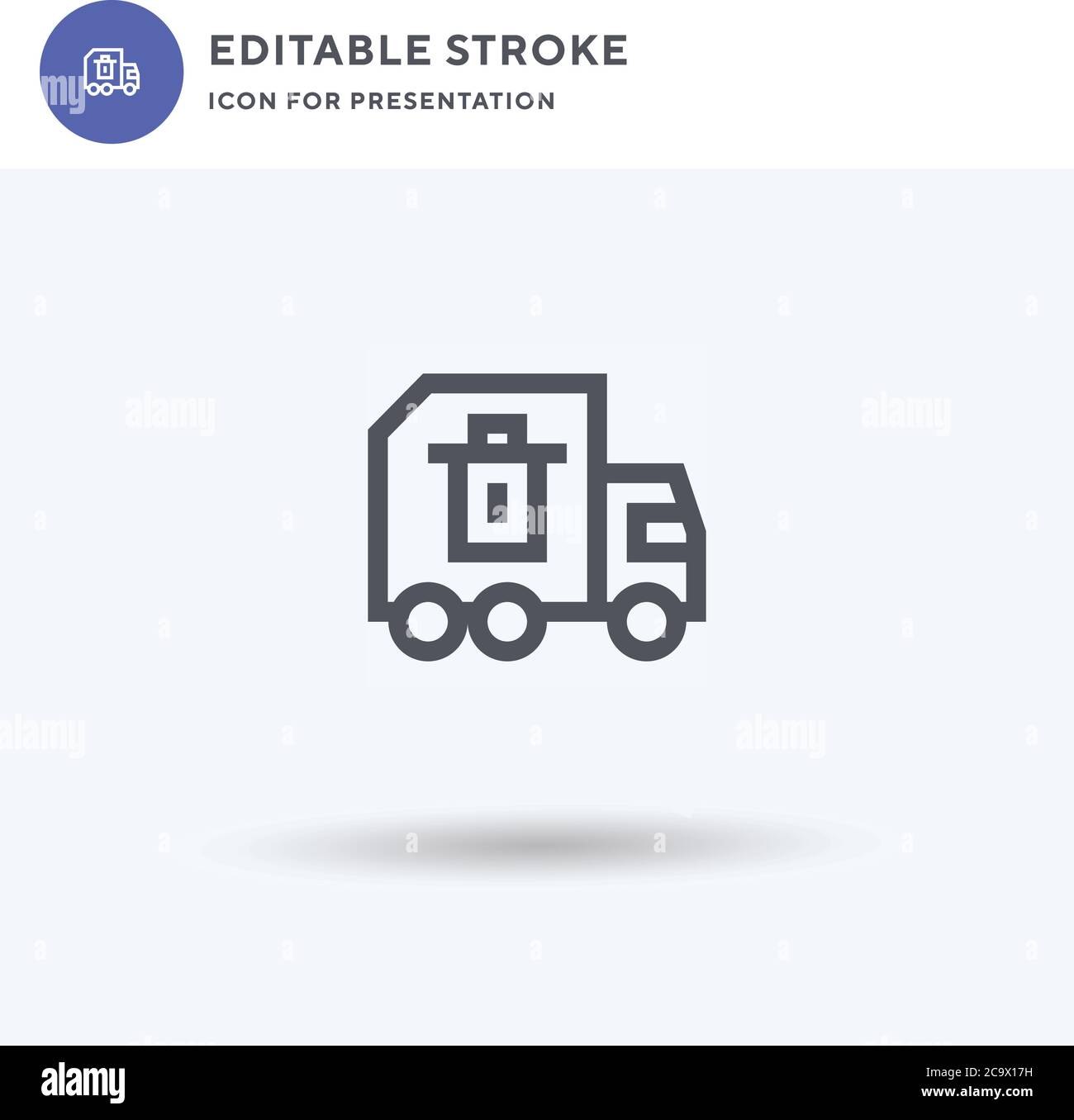 Garbage icon vector, filled flat sign, solid pictogram isolated on ...