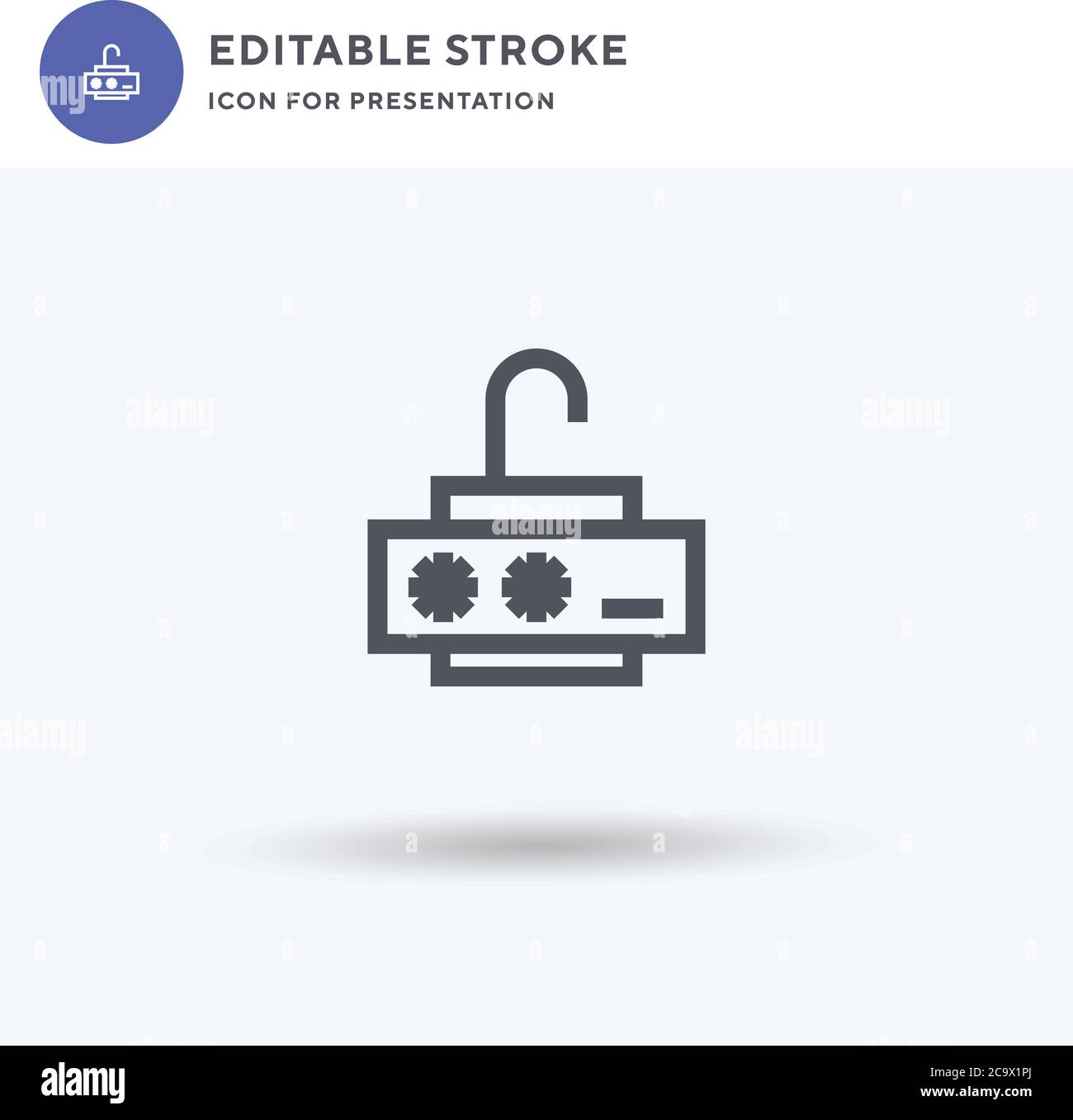 Access icon vector, filled flat sign, solid pictogram isolated on white ...