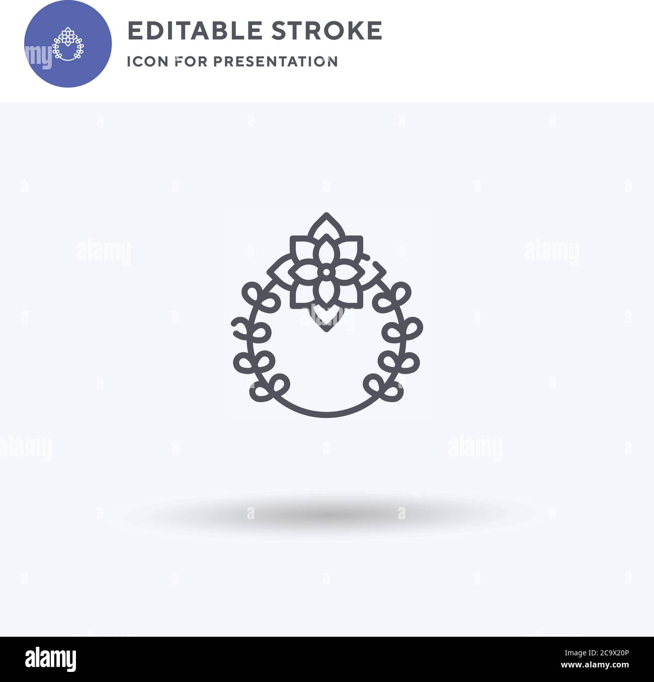 Floral Design icon vector, filled flat sign, solid pictogram isolated ...