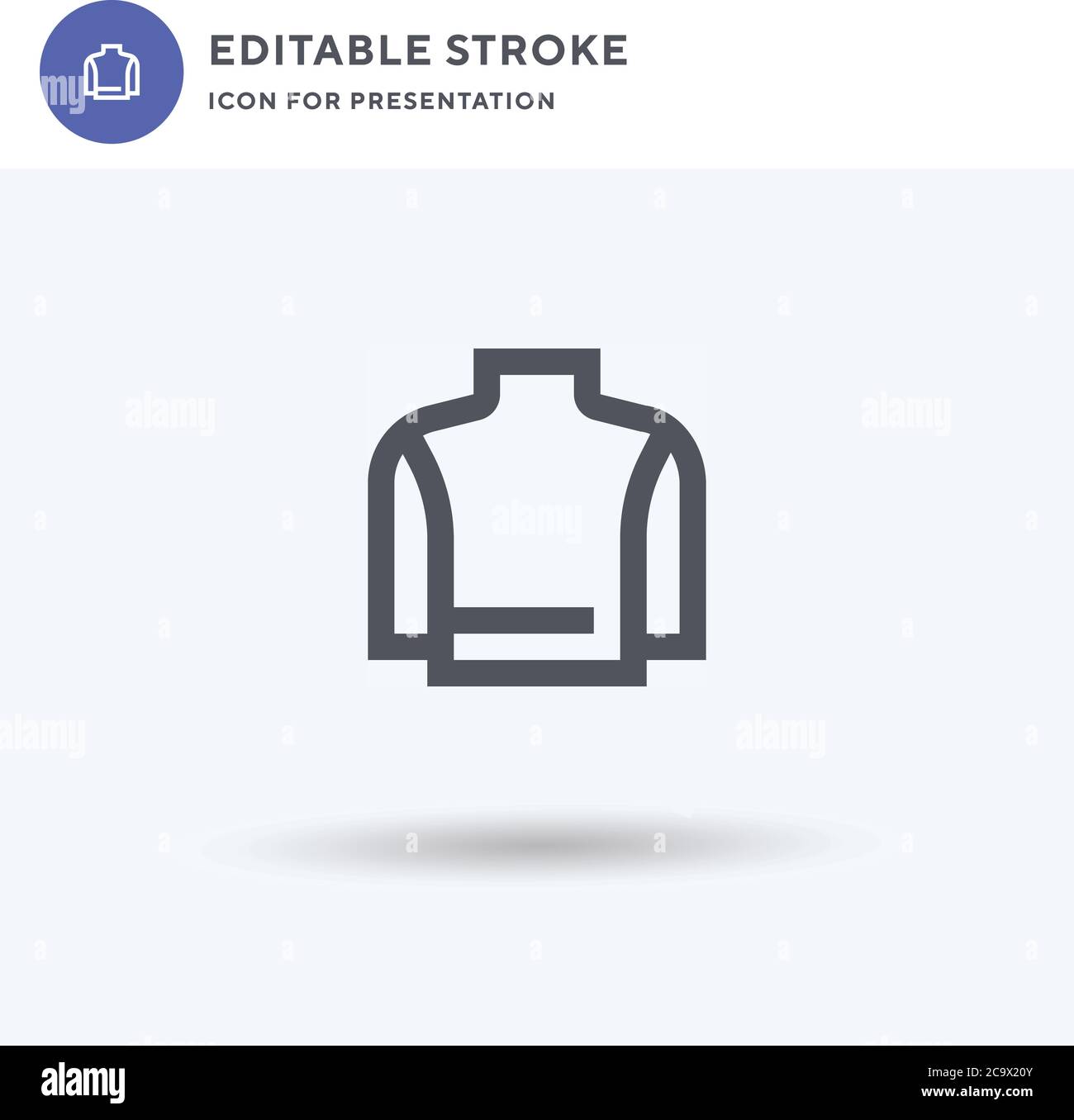 Jumper icon vector, filled flat sign, solid pictogram isolated on white ...