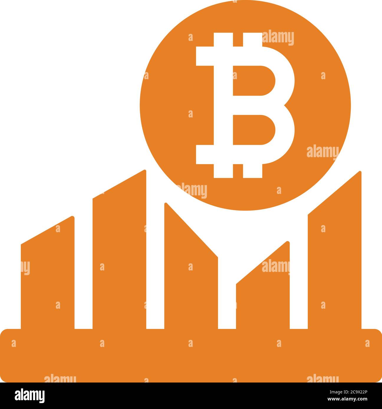 Bitcoin, growth icon. Beautiful, meticulously designed icon. Well ...