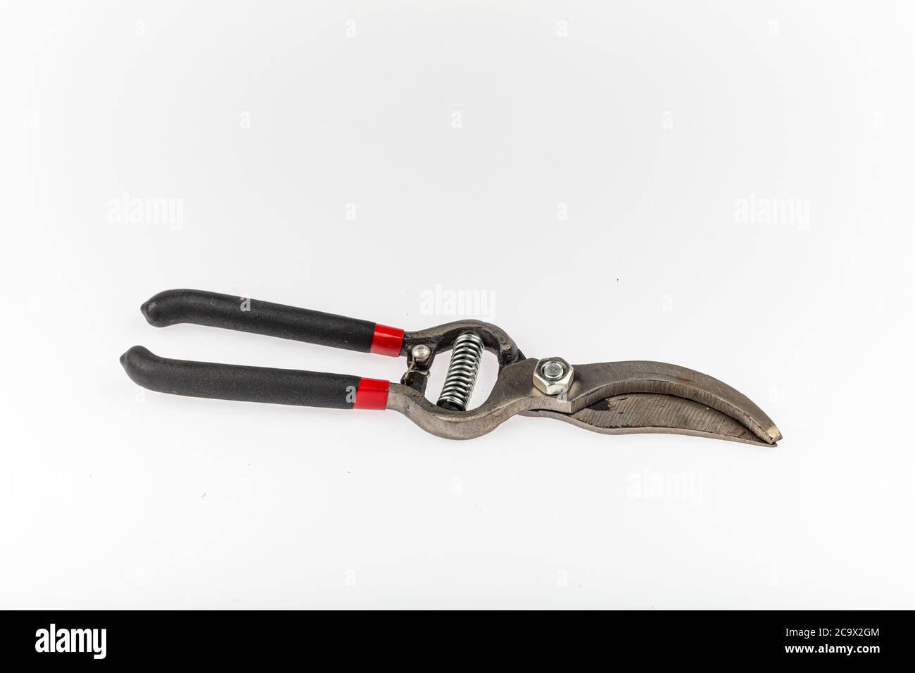 Garden secateurs. Pruning Shears isolated on white background Stock Photo - Alamy