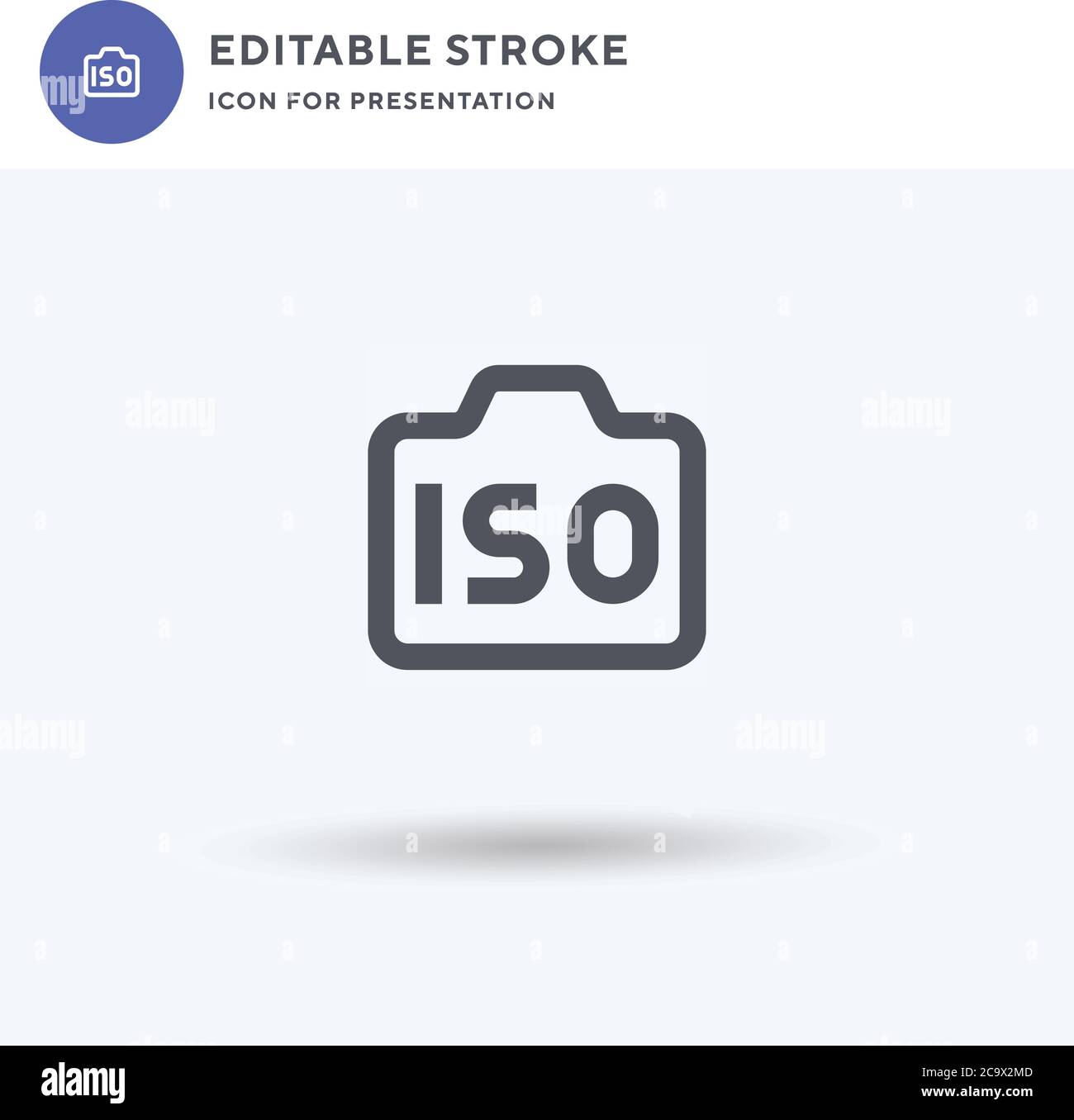 Iso icon vector, filled flat sign, solid pictogram isolated on white ...