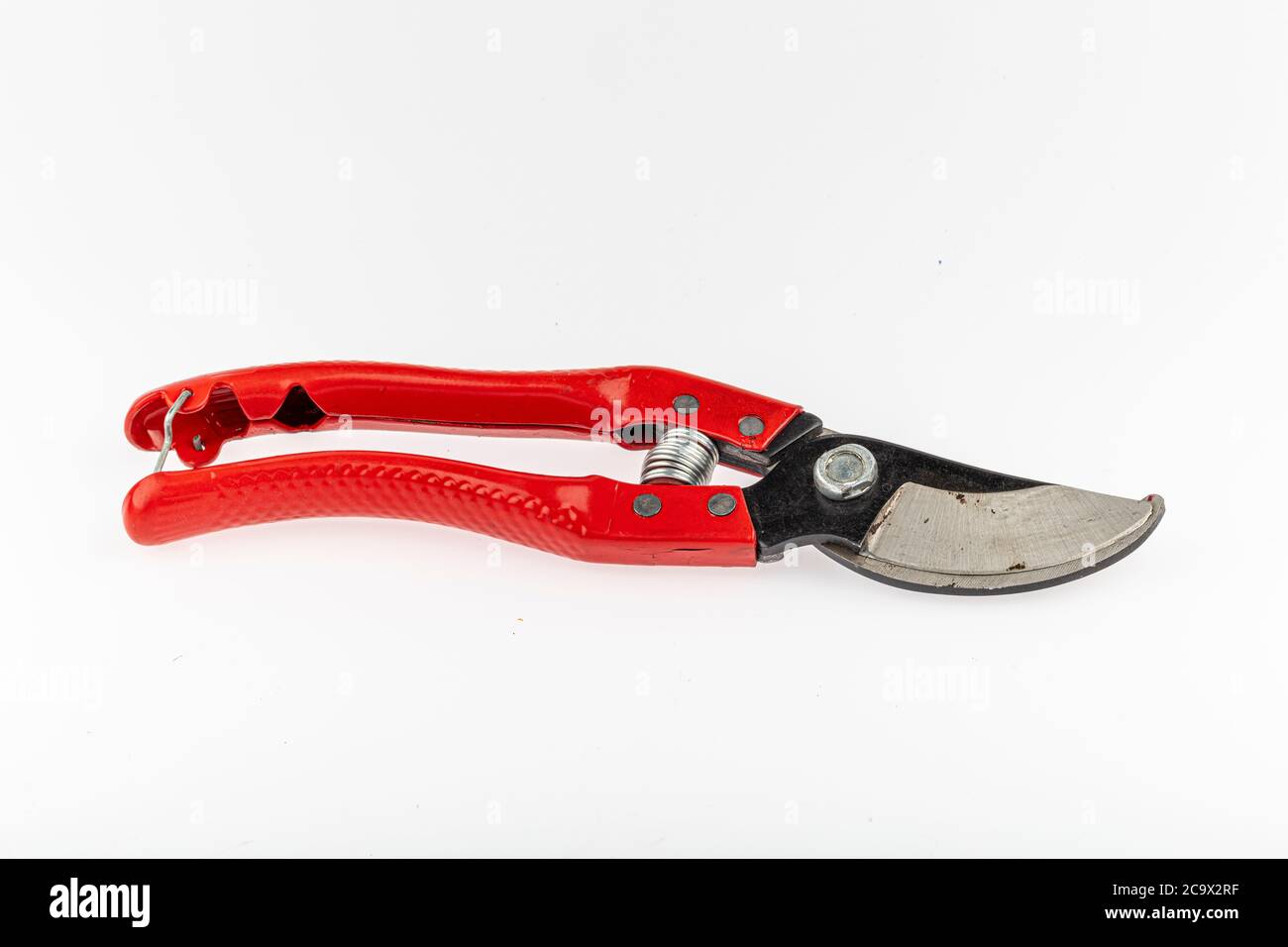 Garden secateurs. Pruning Shears isolated on white background Stock Photo - Alamy