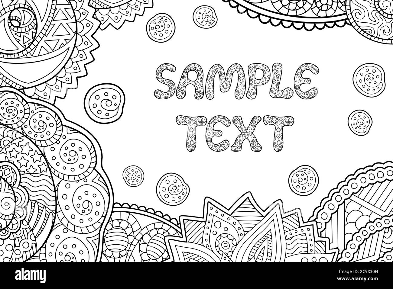 Sample book page Stock Vector Images - Alamy