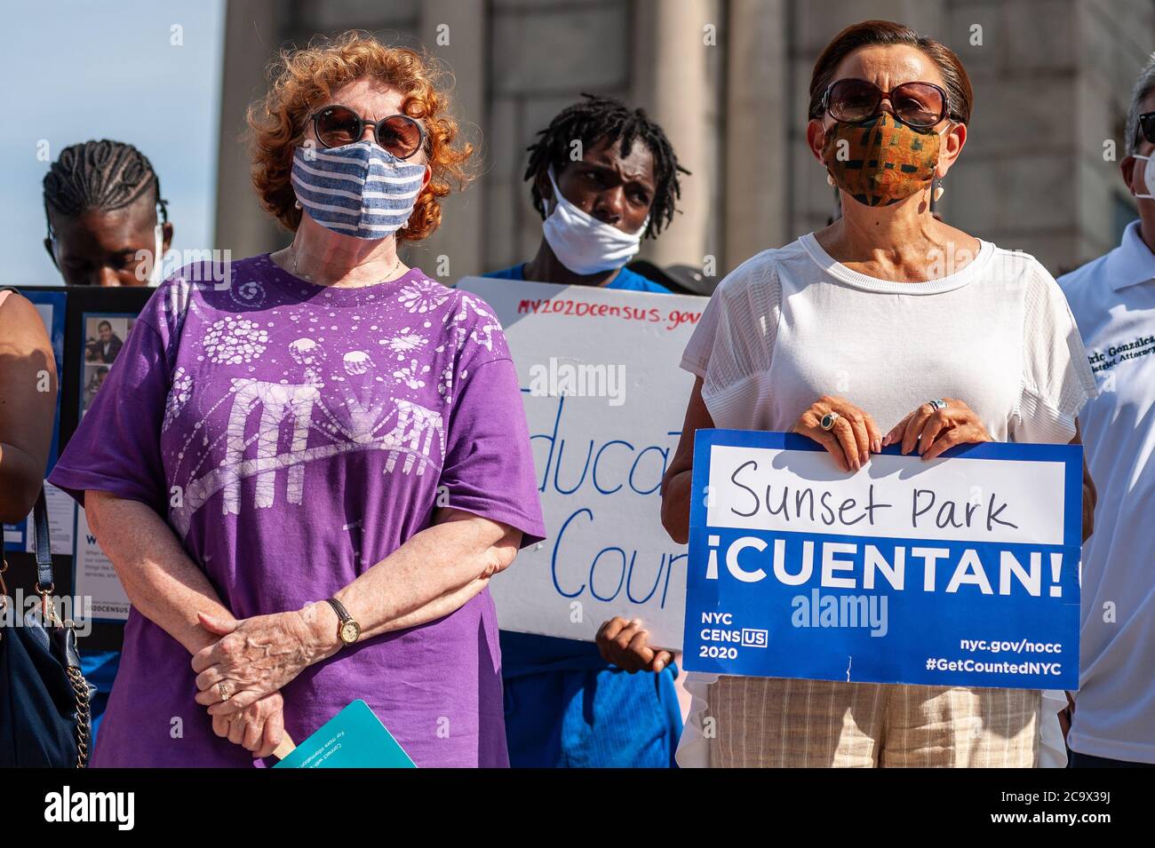 Brooklyn, United States Of America . 02nd Aug, 2020. (L-R) NY State ...