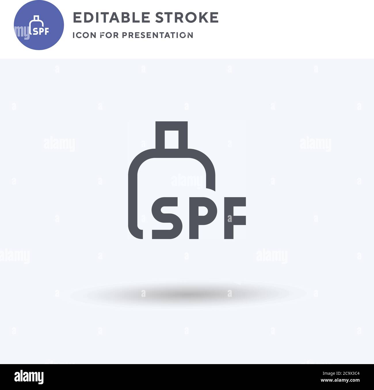 Sunscreen icon vector, filled flat sign, solid pictogram isolated on ...