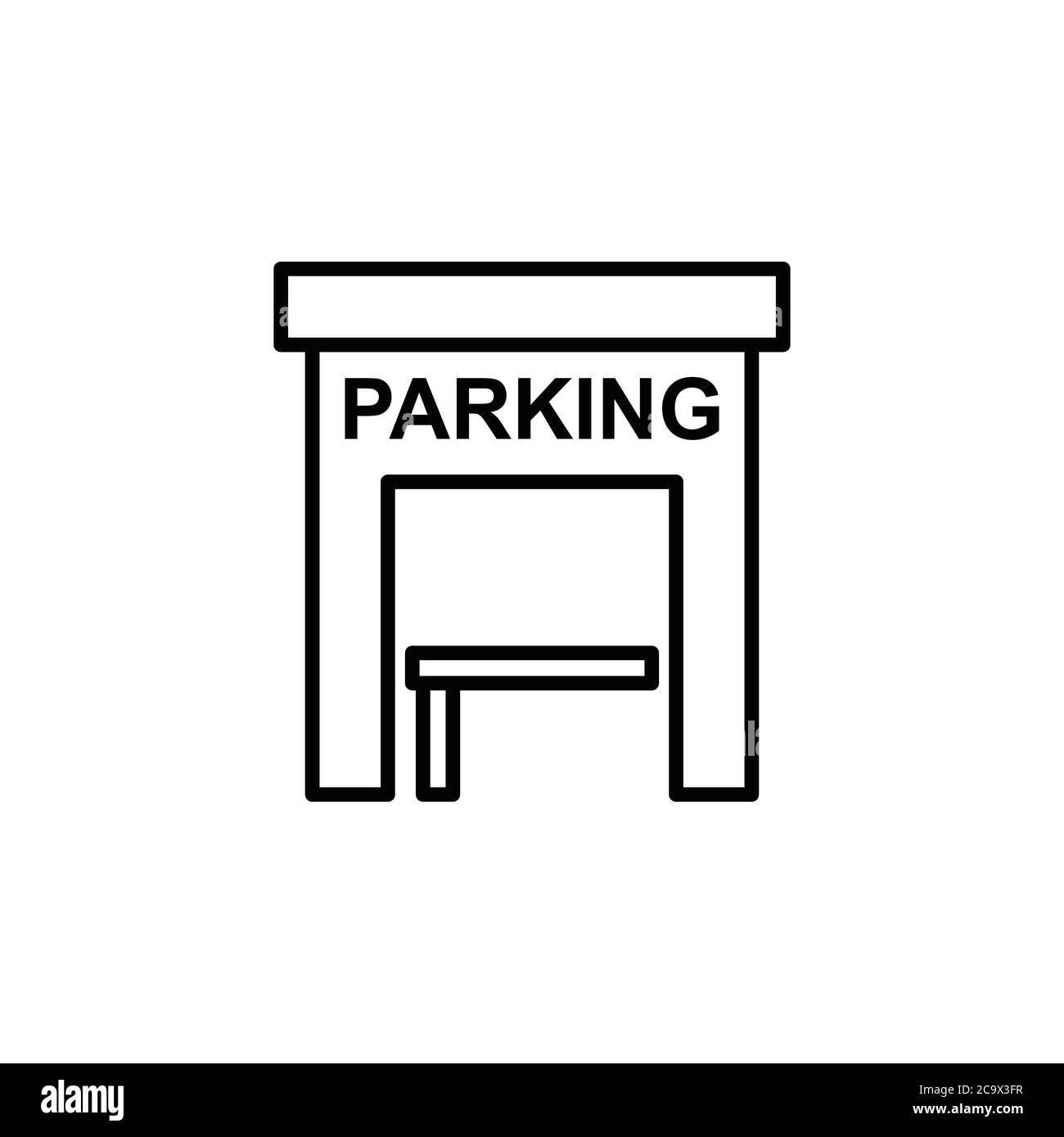 car parking garage icon vector Stock Vector Image & Art - Alamy
