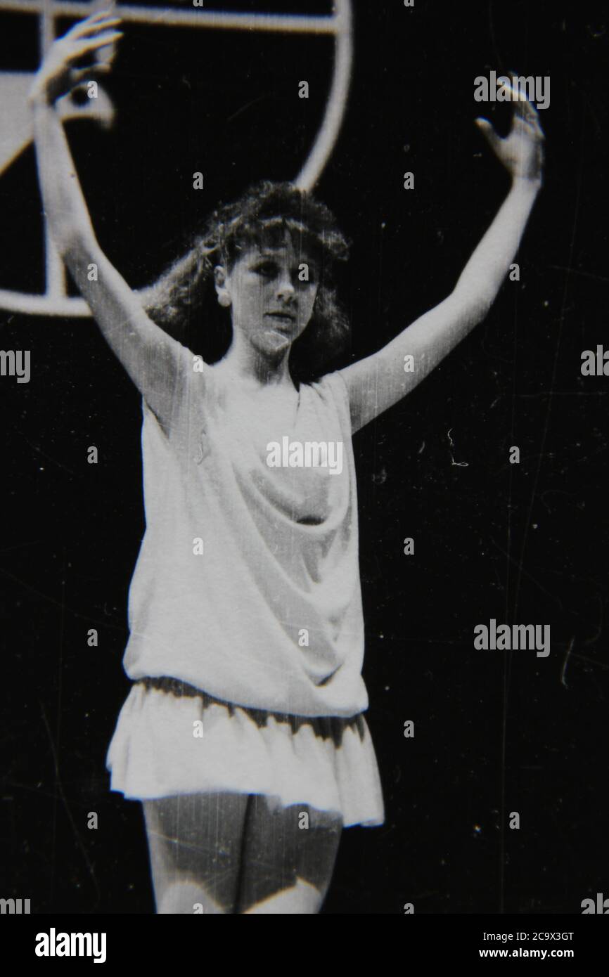 Fine 70s vintage black and white lifestyle photography of a dancer ...