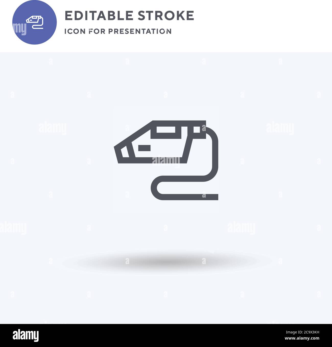 Vacuum icon vector, filled flat sign, solid pictogram isolated on white ...