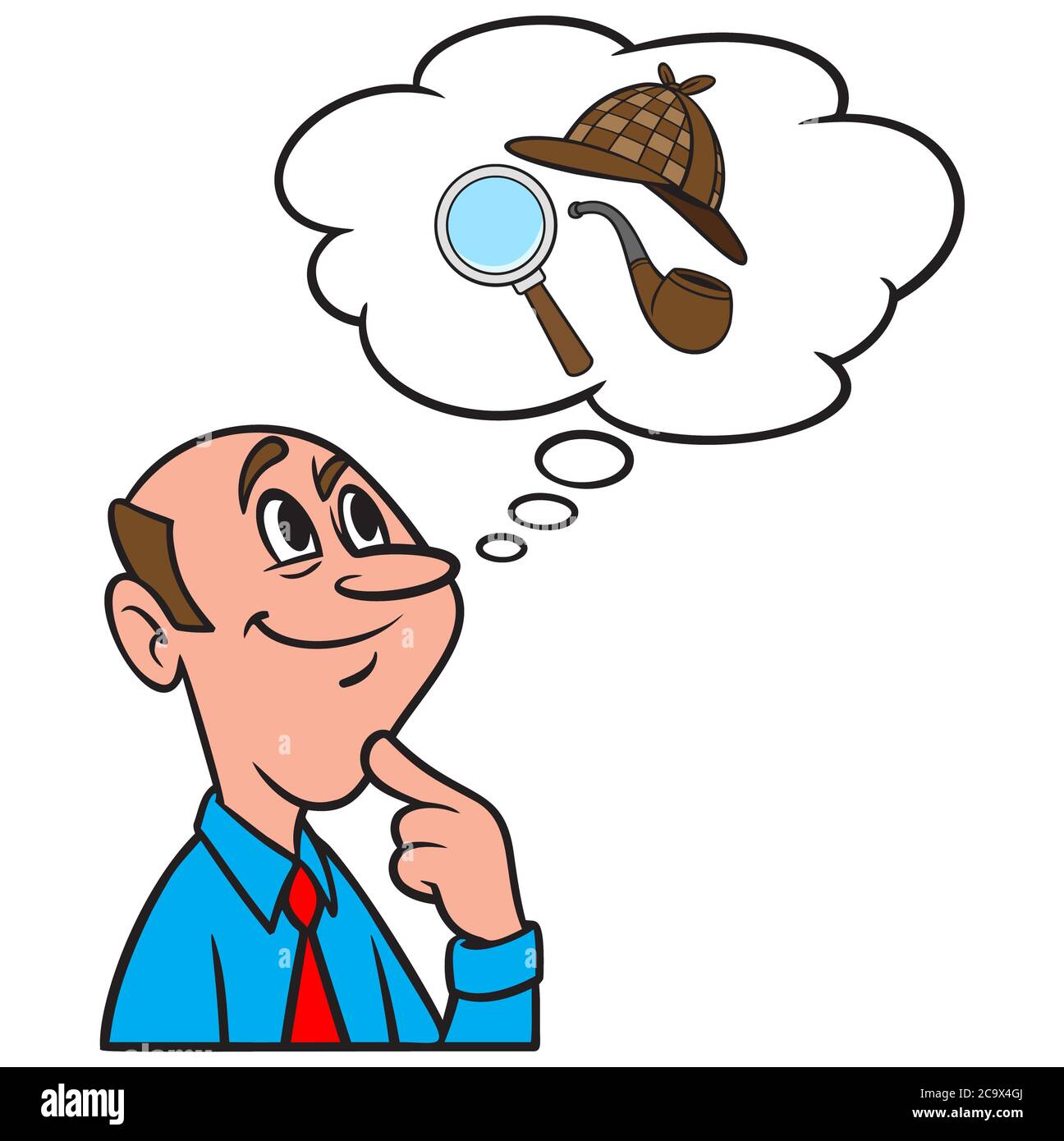 Thinking About Detective Equipment- An Illustration of a Person ...