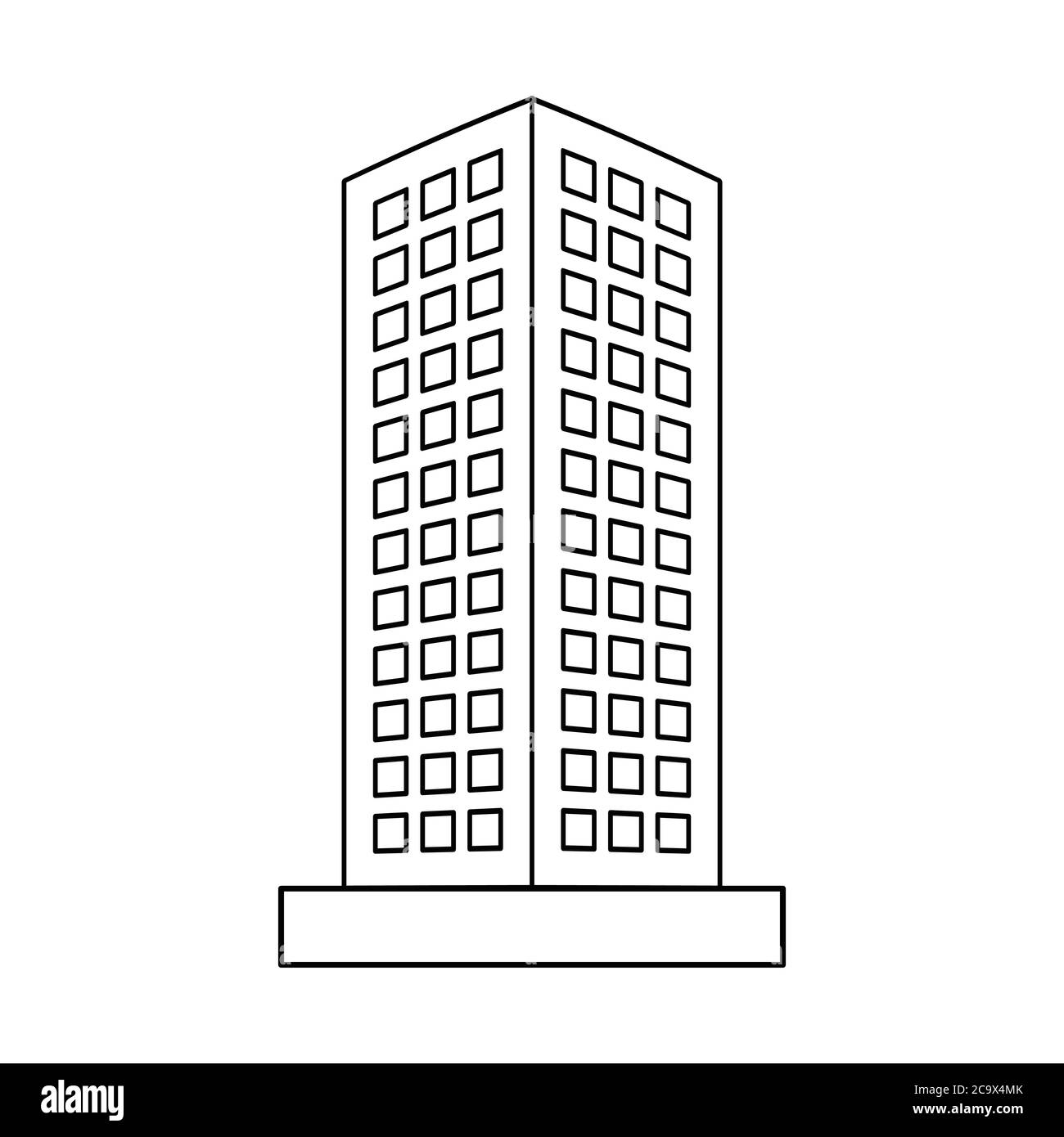 building icon vector sign symbol Stock Vector Image & Art - Alamy