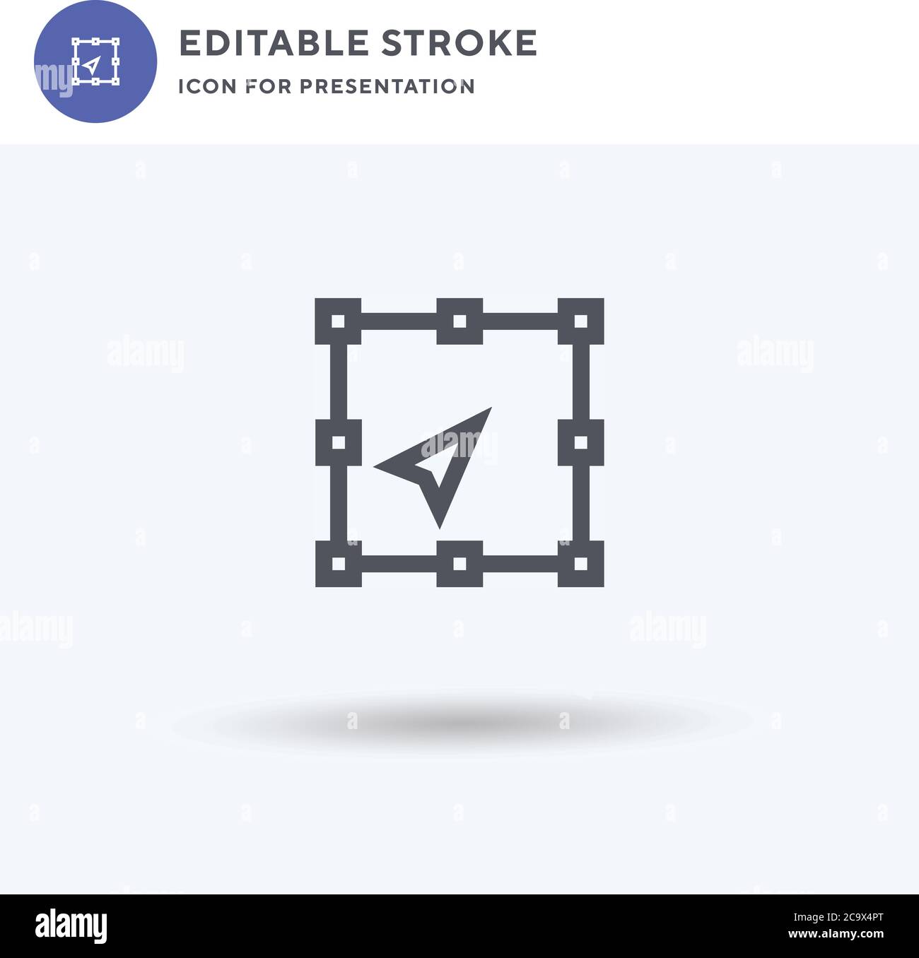 Selection icon vector, filled flat sign, solid pictogram isolated on ...