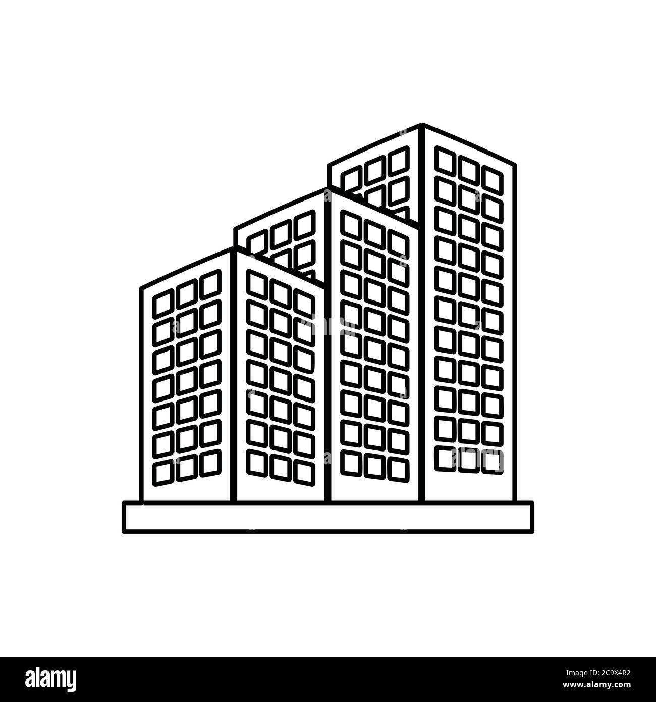 building icon vector sign symbol Stock Vector Image & Art - Alamy
