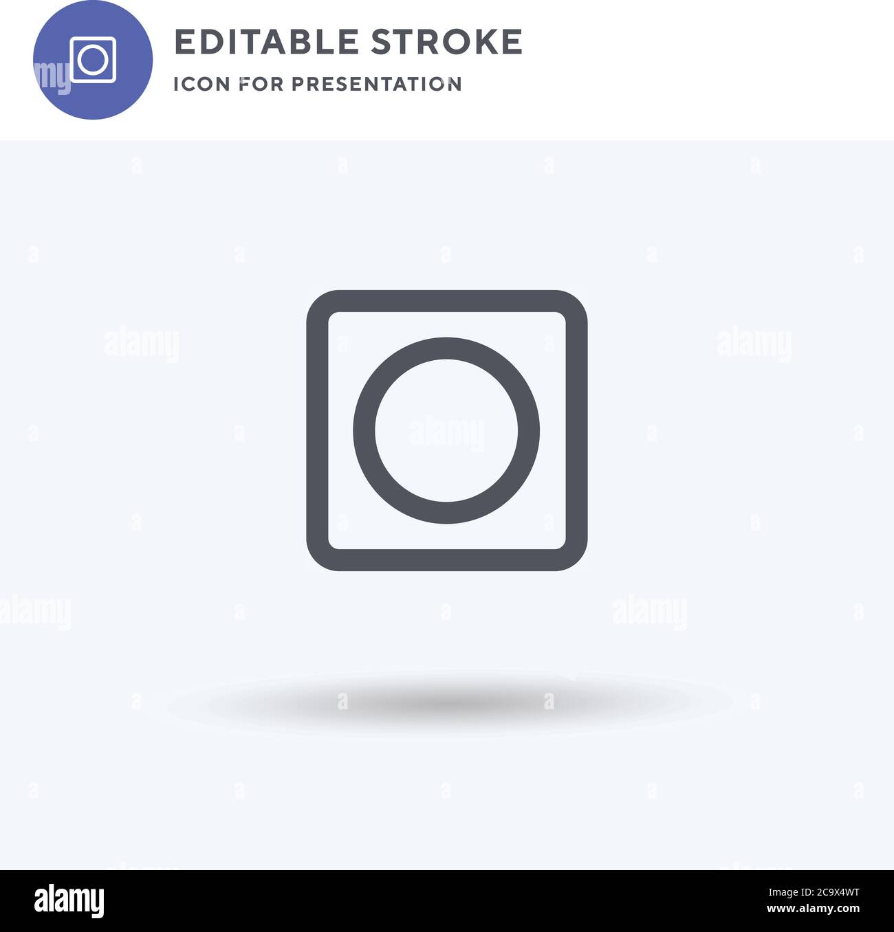 Tumble Dry icon vector, filled flat sign, solid pictogram isolated on white, logo illustration ...