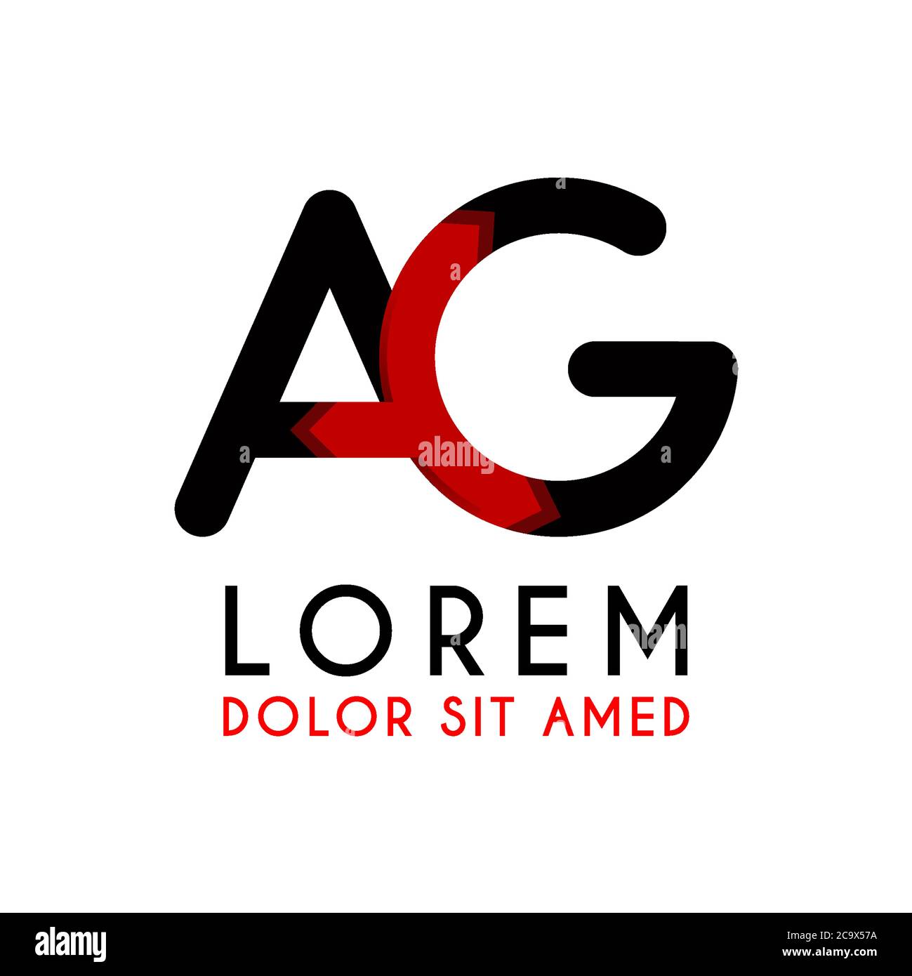 Ag red logo Stock Vector Images - Alamy