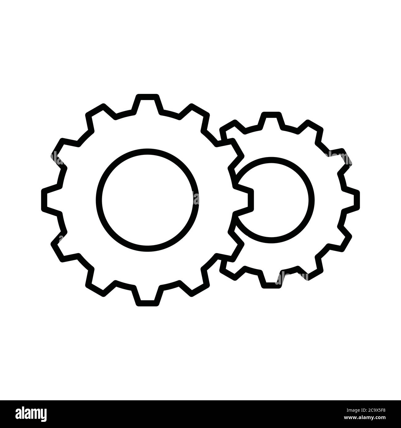 gear setting icon vector sign symbol Stock Vector Image & Art - Alamy