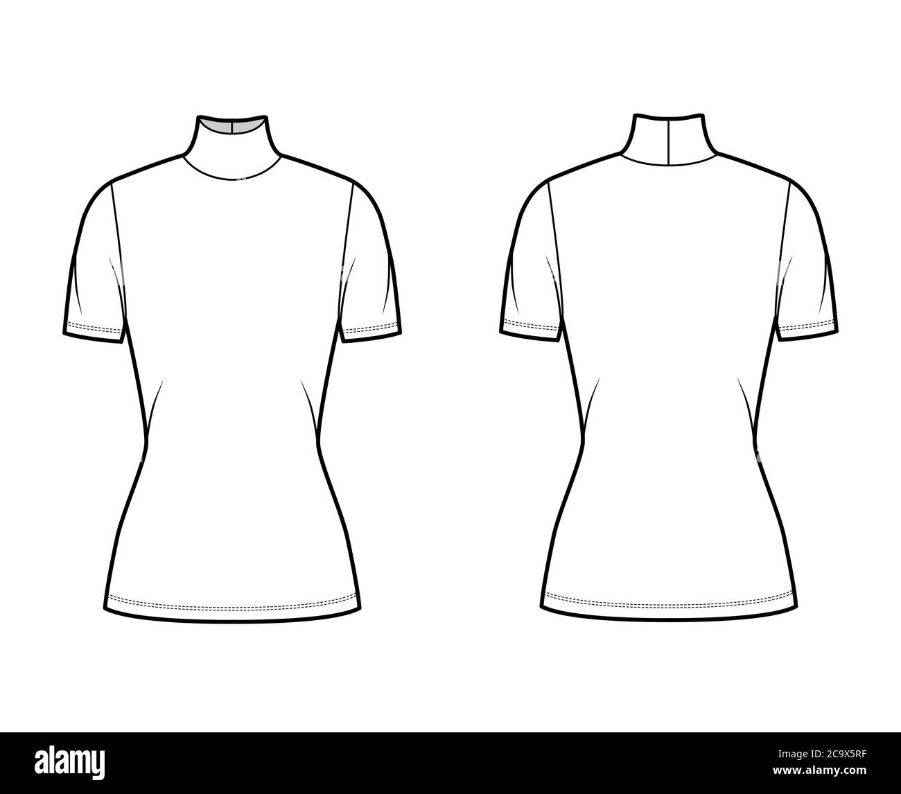 Short tunic dress Stock Vector Images - Alamy