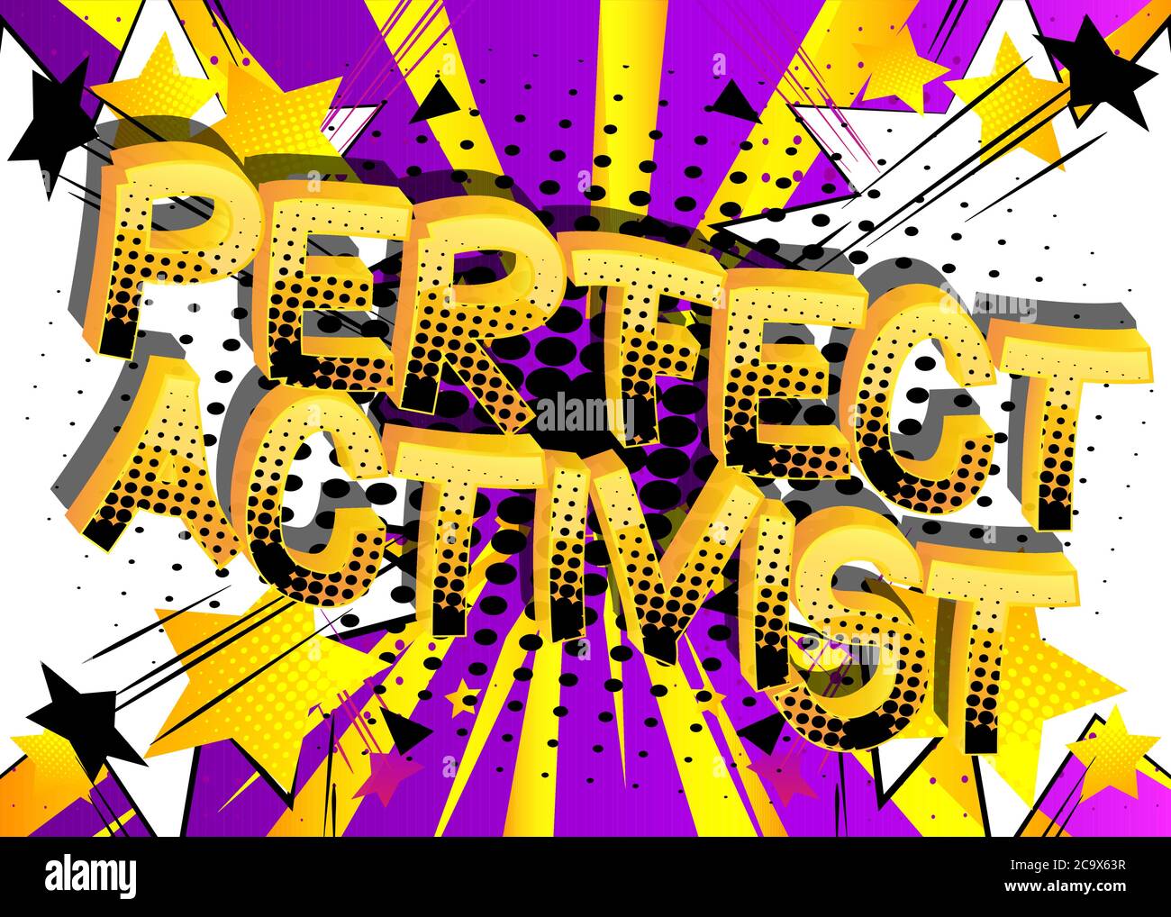 Perfect Comic book style cartoon words on abstract comics background ...