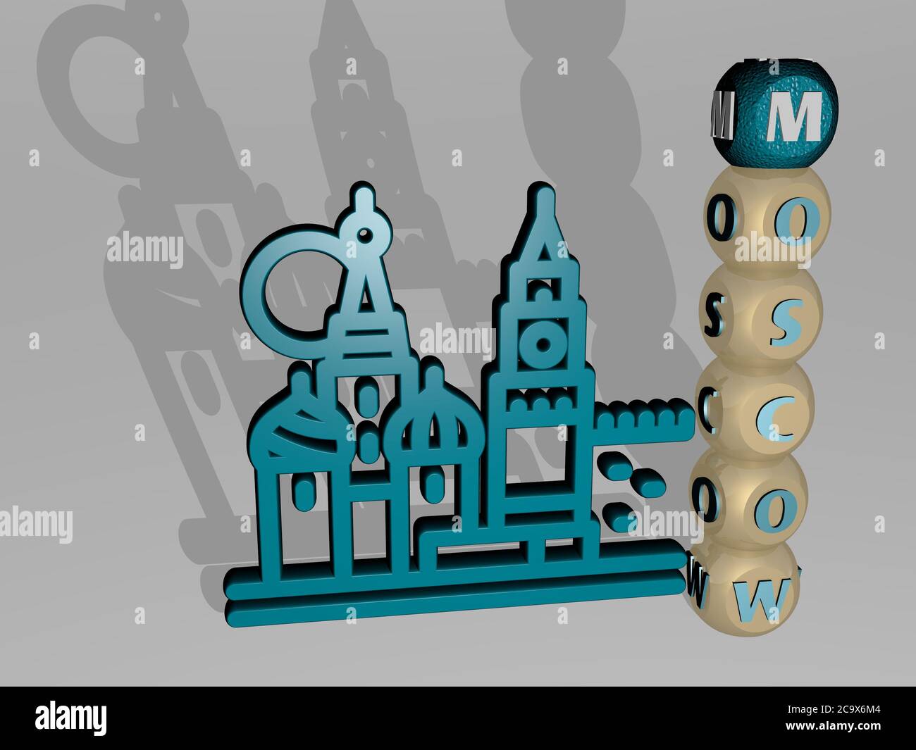 3D representation of MOSCOW with icon on the wall and text arranged by ...