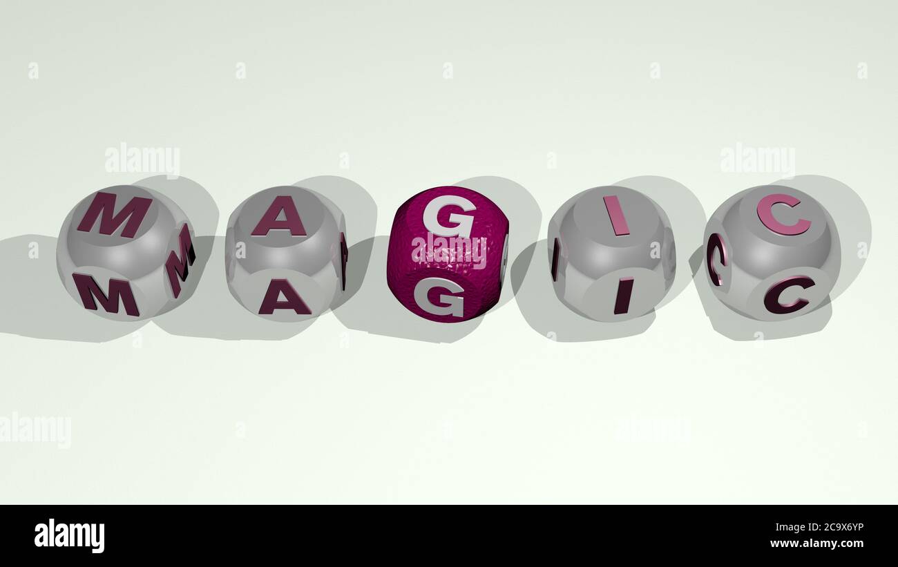 MAGIC combined by dice letters and color crossing for the related ...