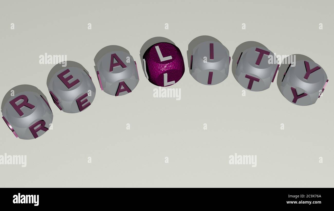 reality combined by dice letters and color crossing for the related ...
