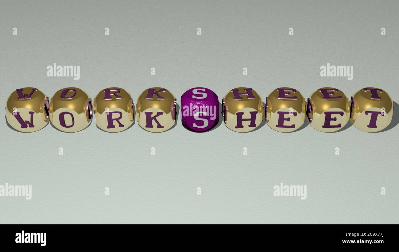 crosswords of worksheet arranged by cubic letters on a mirror floor ...