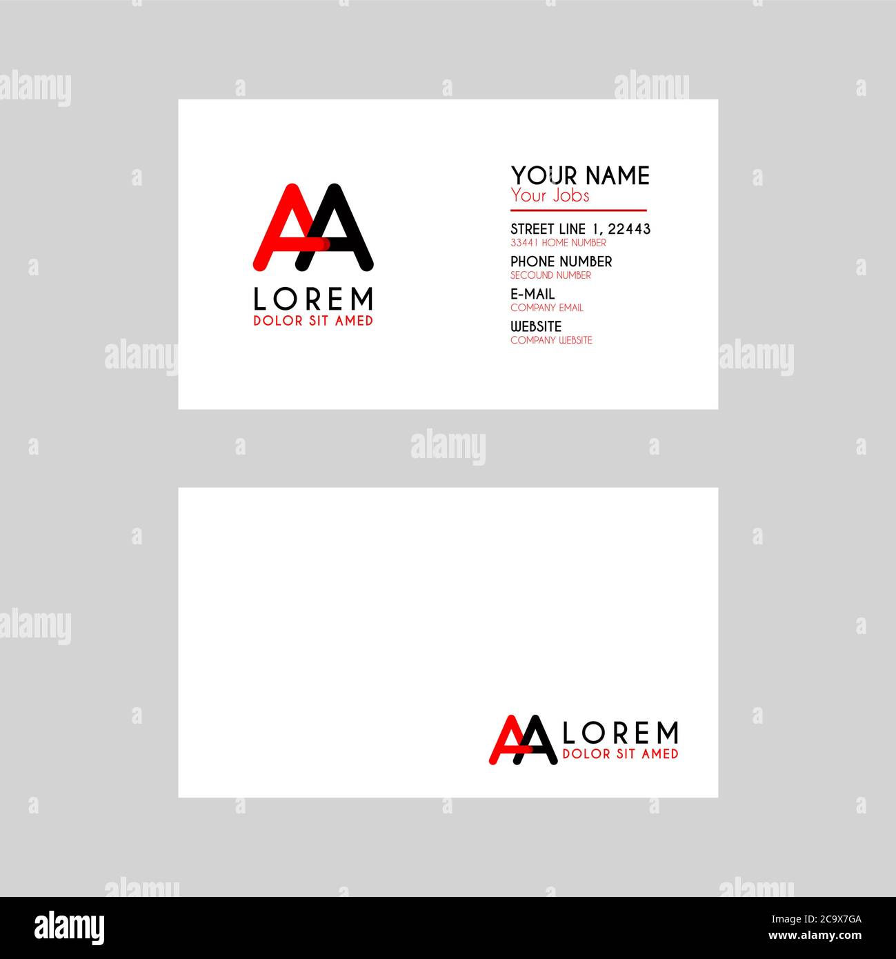 Double aa Stock Vector Images - Alamy