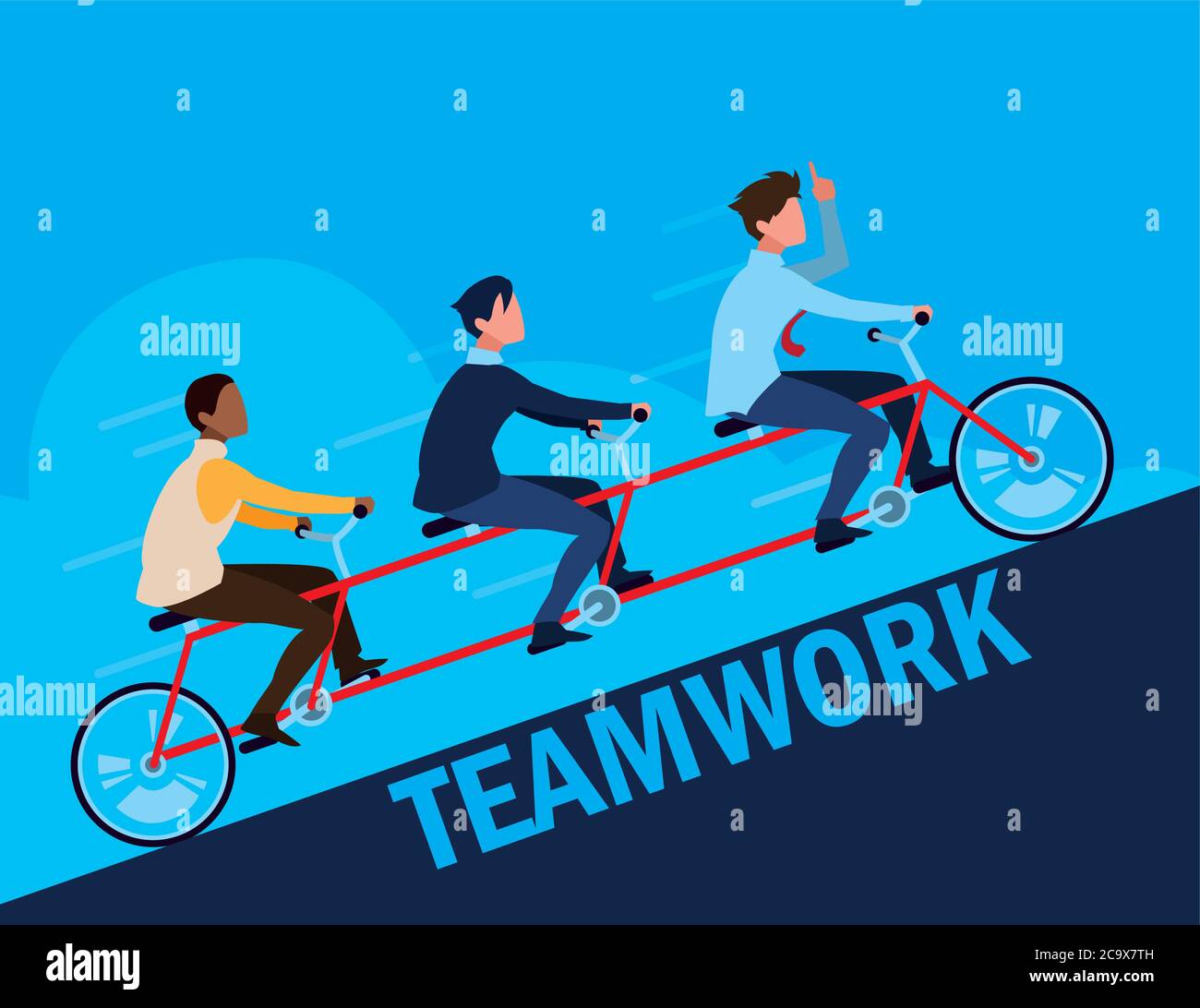 Modern tandem illustration hi-res stock photography and images - Alamy