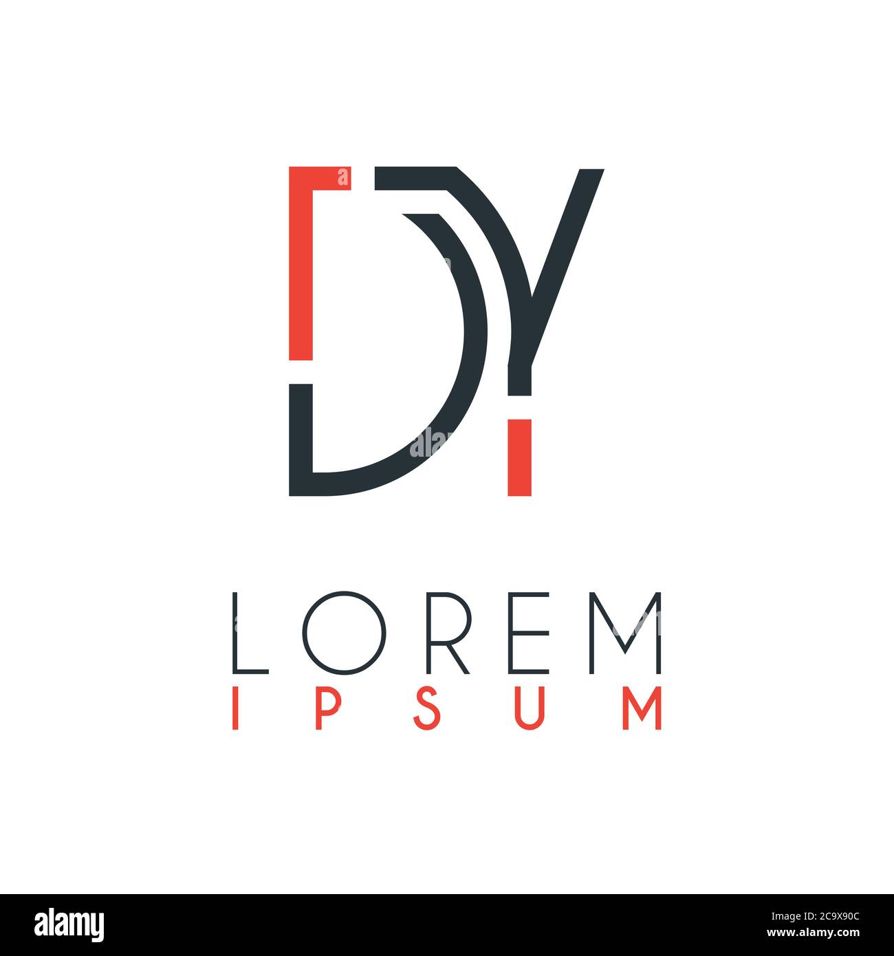 The logo between the letter D and letter Y or DY with a certain ...