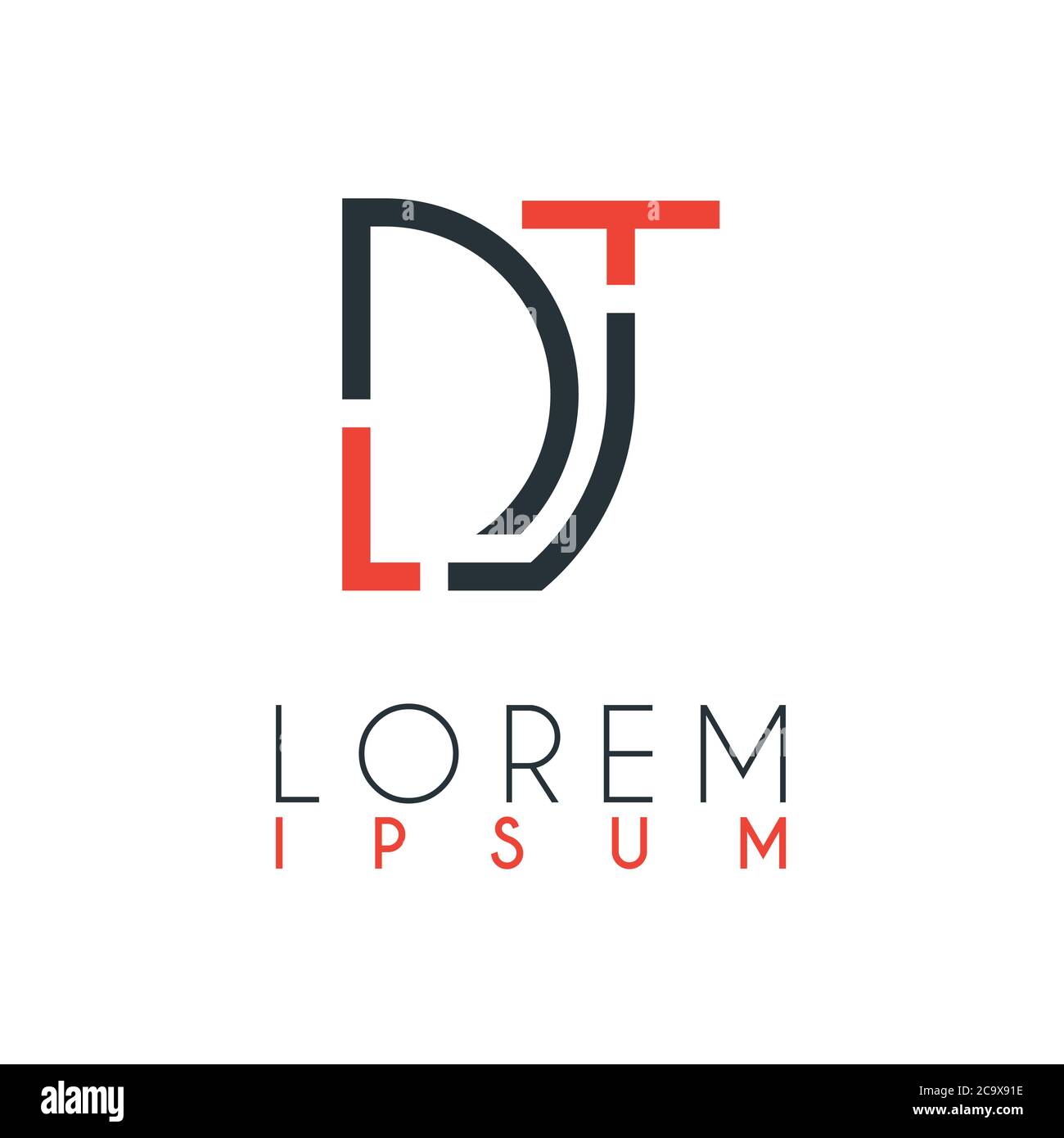 The logo between the letter D and letter T or DT with a certain ...